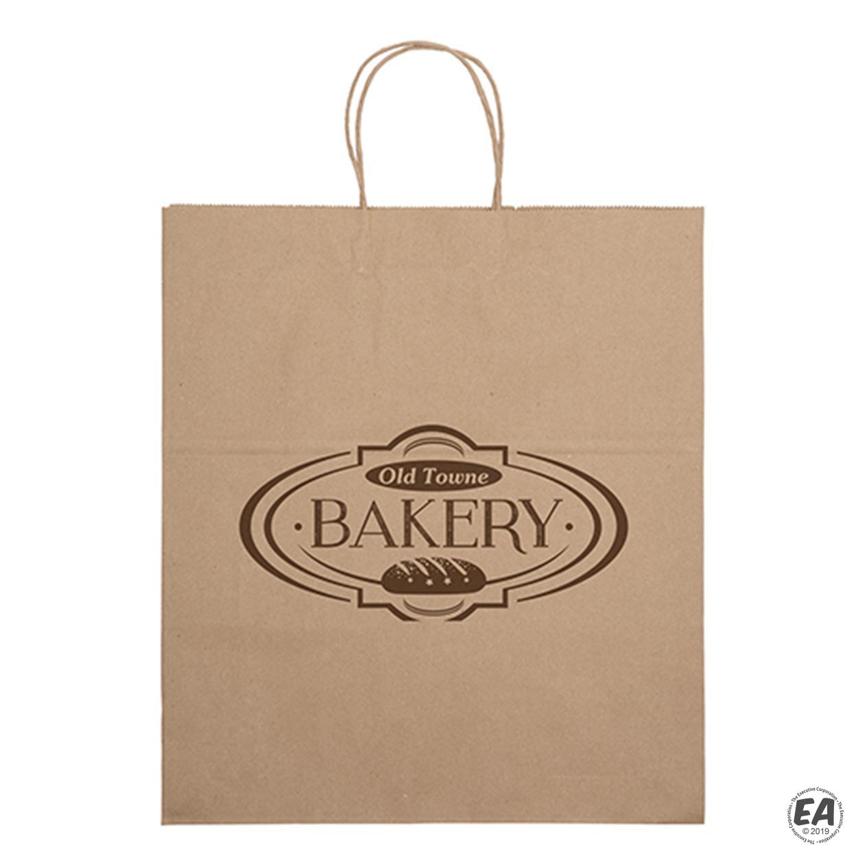 Promotional Eco Shopper-Brute Recycled Brown Paper Tote Bag 14x15 ...