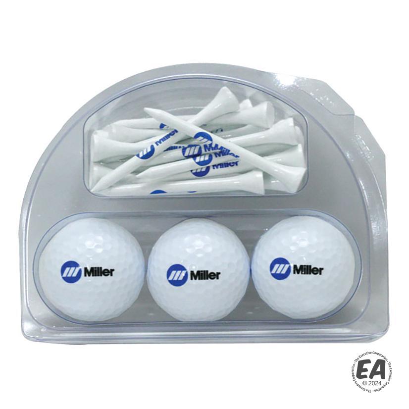 Custom Golf Tournament Pack: (3) Golf Balls, (18) 2-3/4 Golf Tees ...