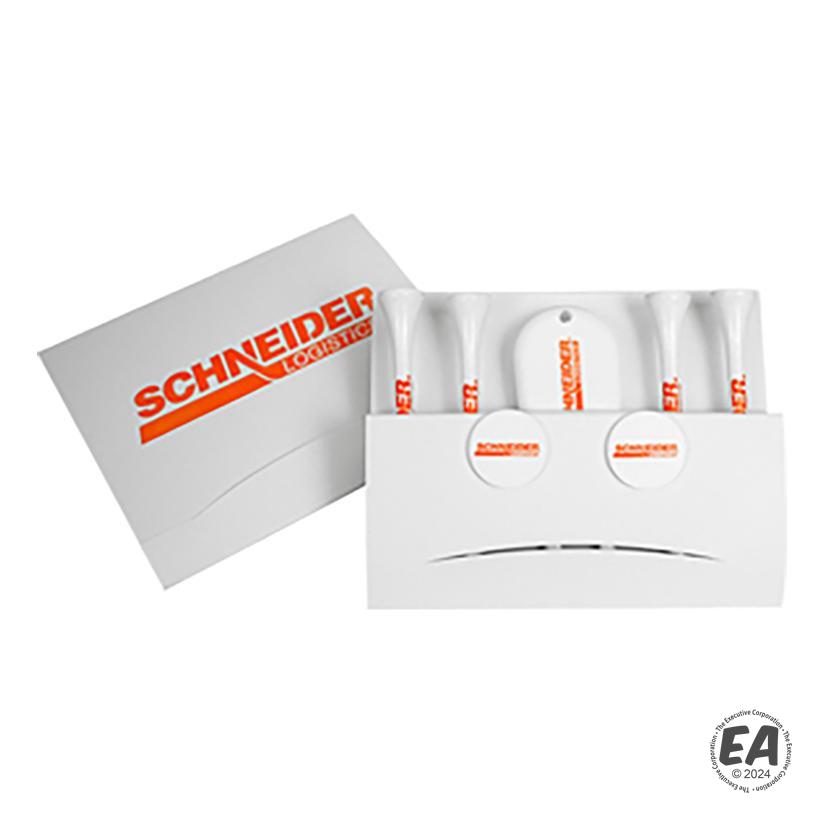 Customized Golf Tourney Matchbook: (4) 2-3/4 Golf Tees, (1) Golf Divot ...