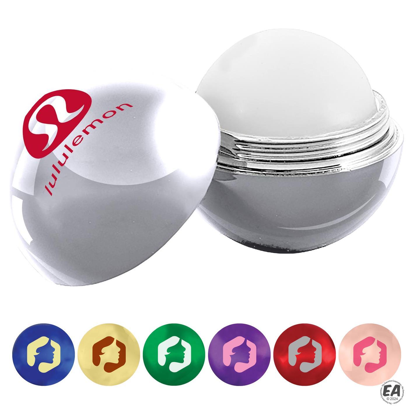 Customized Metallic Finish Round Lip Balm | Promotional Lip Balms ...