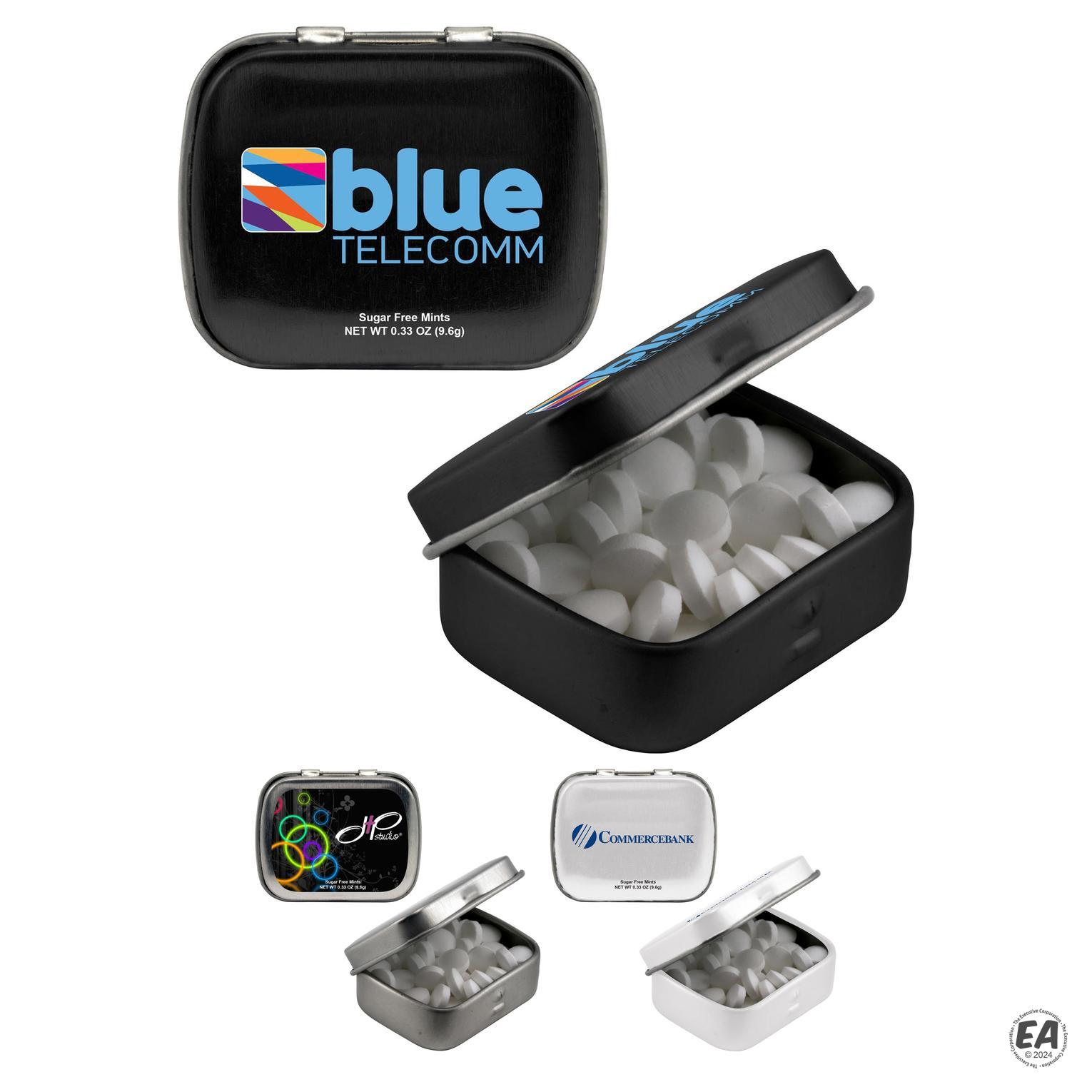 Customized Mini Hinged Mint Tin | Promotional Mints | Branded Mini ...