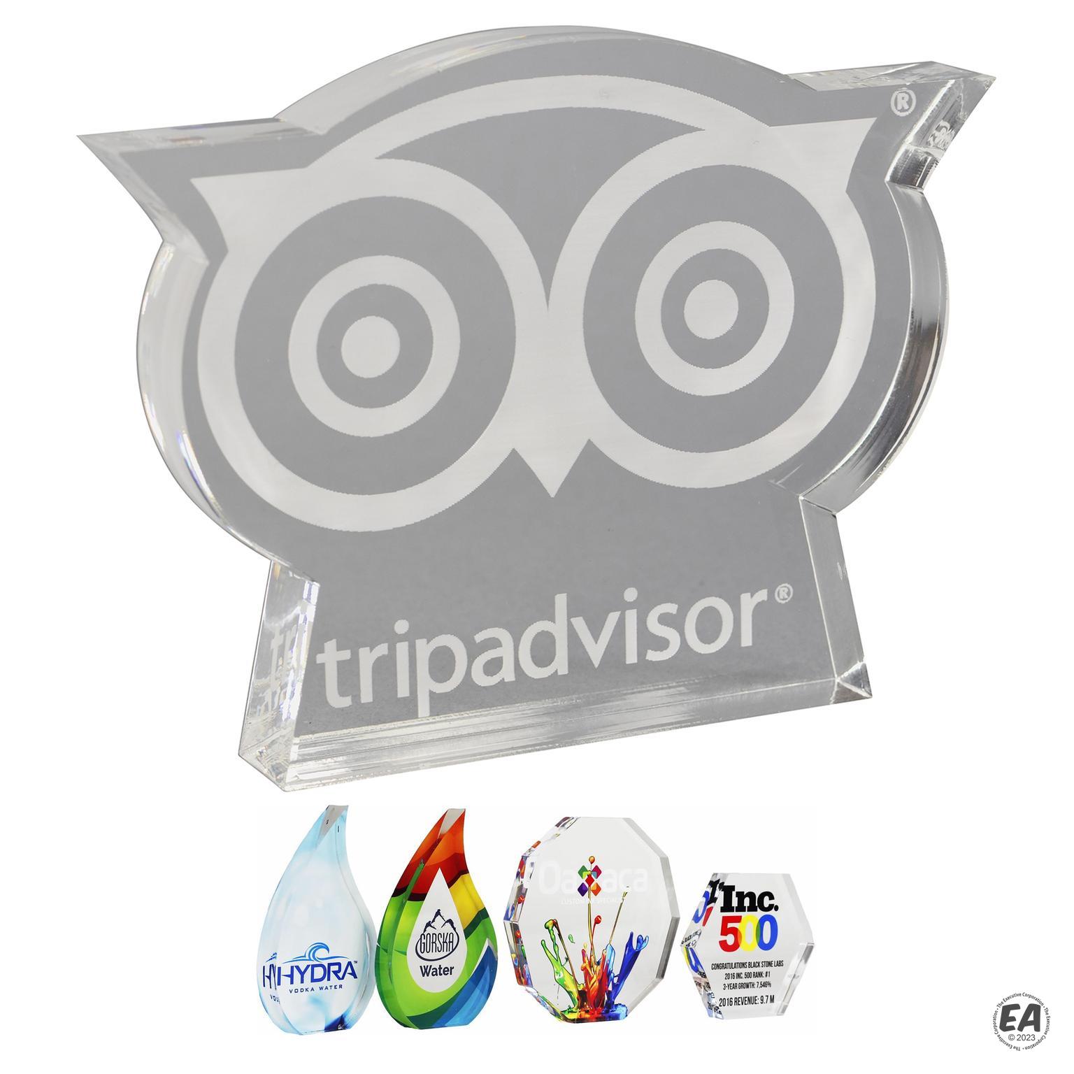 Custom Design Your Own Shape Acrylic Award - 20 Square Inches ...