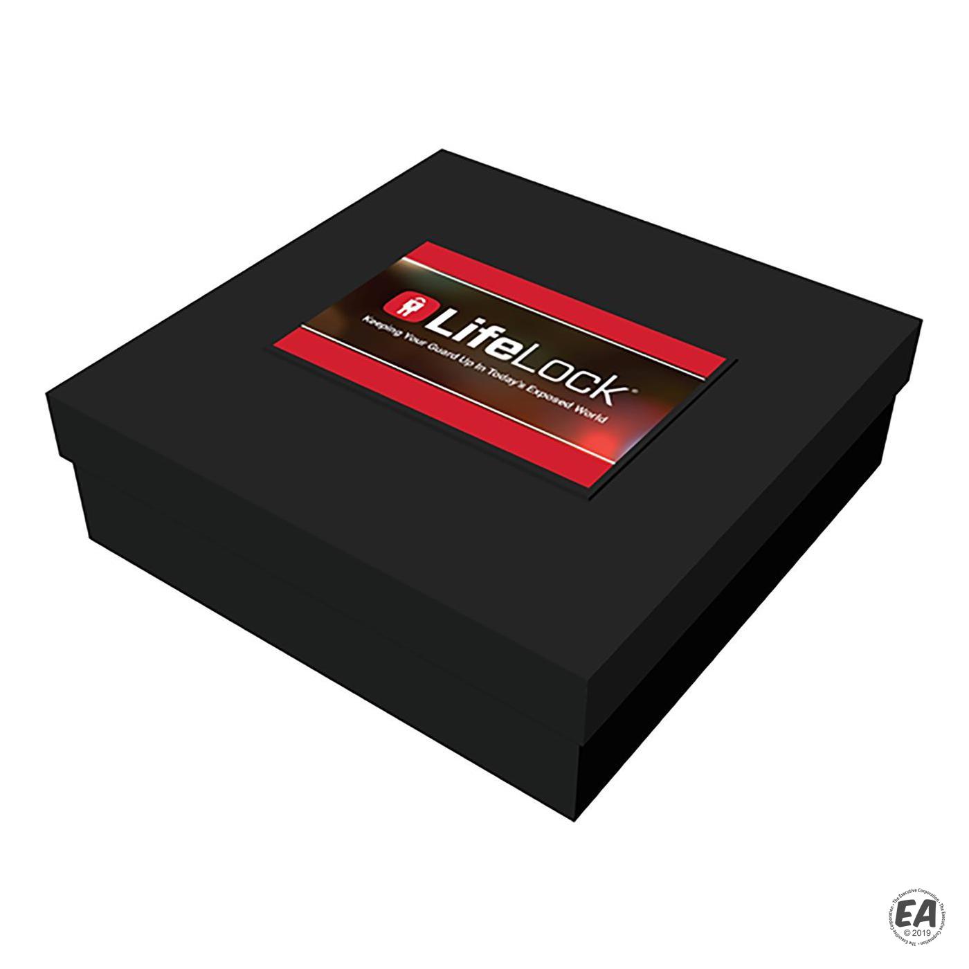 Customized 10x10x3 Deluxe Black Gift Box | Custom Gift Boxes ...