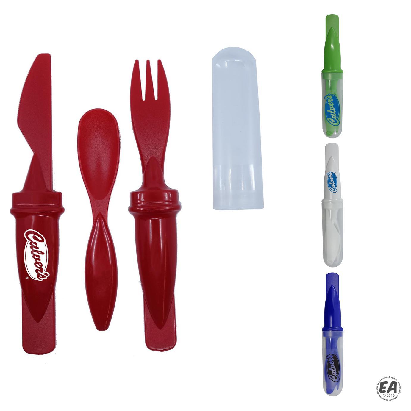 Promotional 3 Piece Plastic Cutlery Set | Branded Utensils | Customized ...