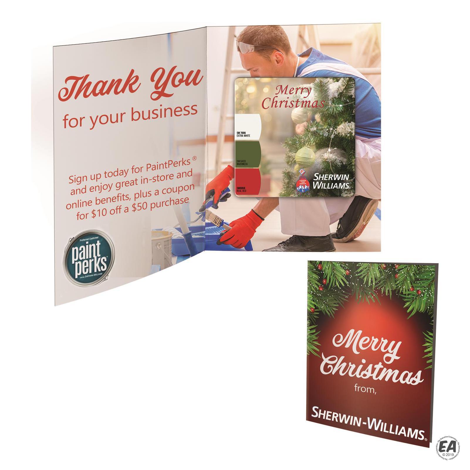 Promotional Greeting Card with Square Magnet | Custom Stock Shape ...