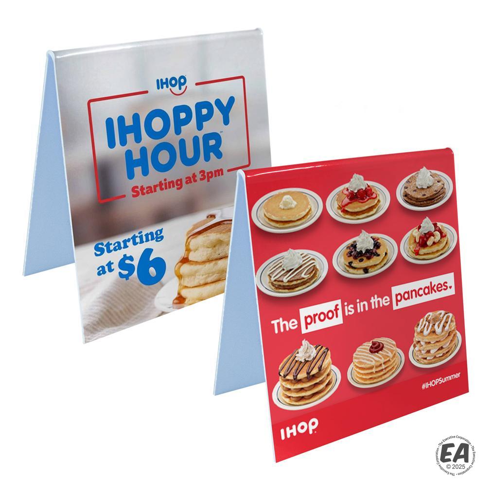 Customized Plastic Table Top Tent Sign for Restaurants3.6x4 | Custom ...