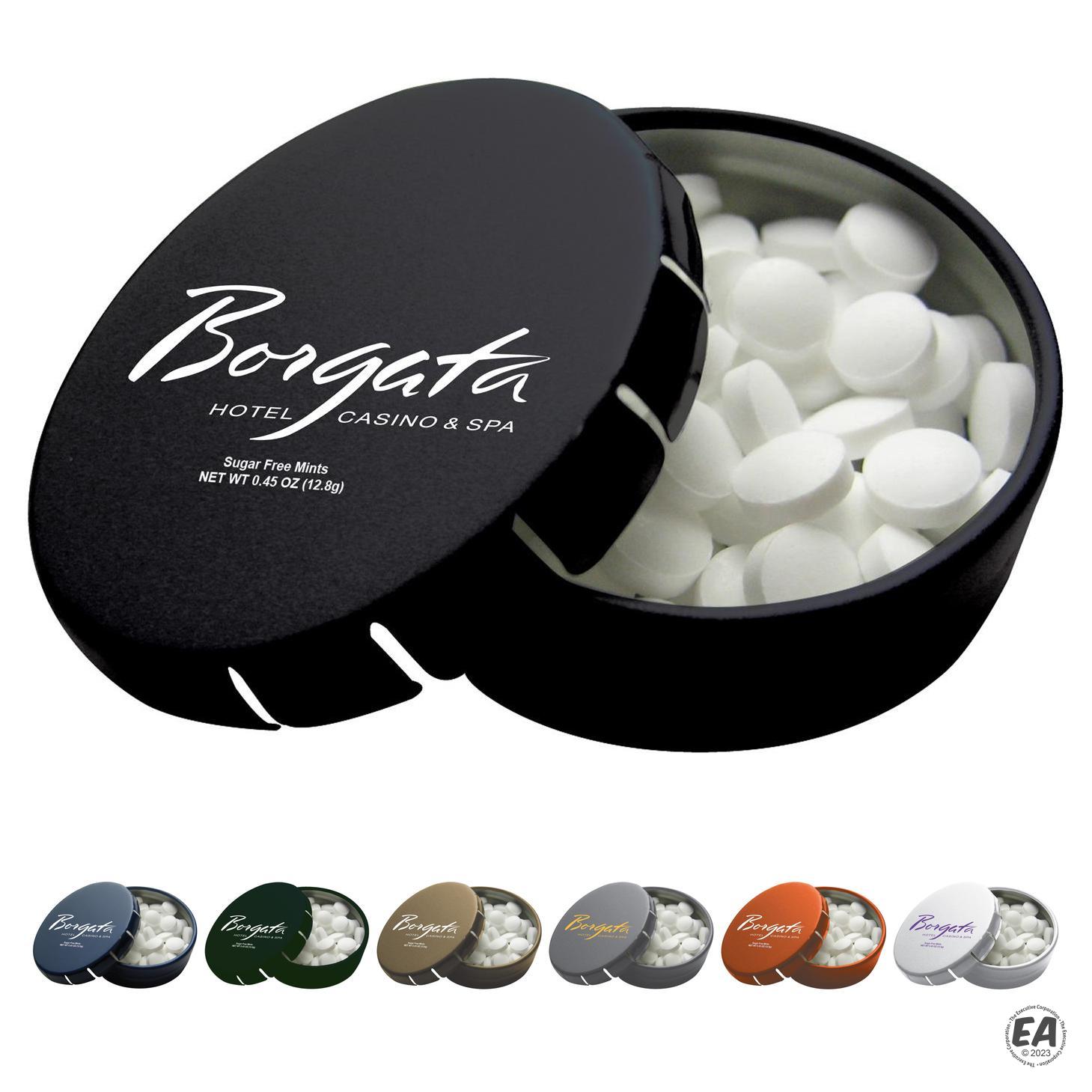 Customized Round Click Tin Mints | Promotional Mints | Branded Round ...