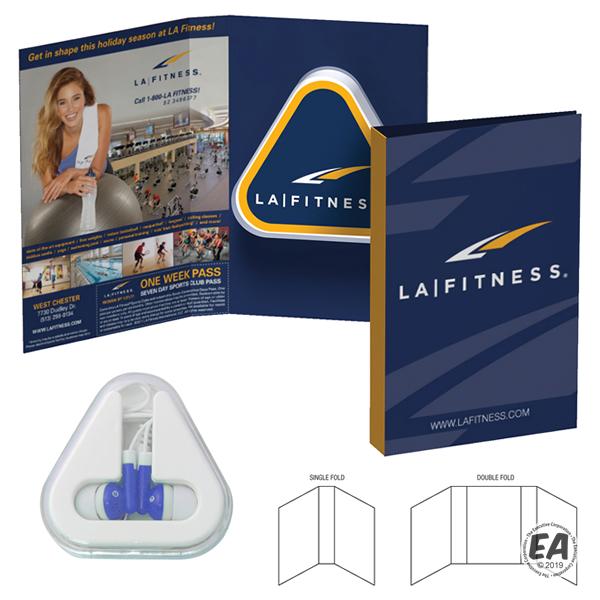 Custom Triangle Ear Buds Tek Booklet | Customized Earbuds | Promotional ...