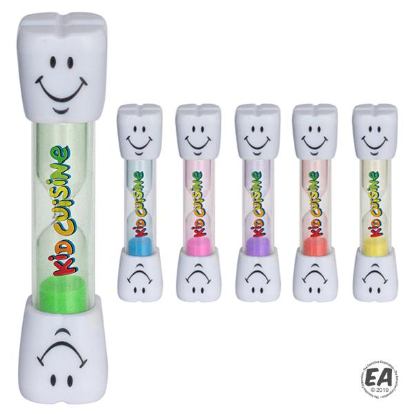 Customized Smile Two Minute Brushing Sand Timer | Branded Dental Floss ...