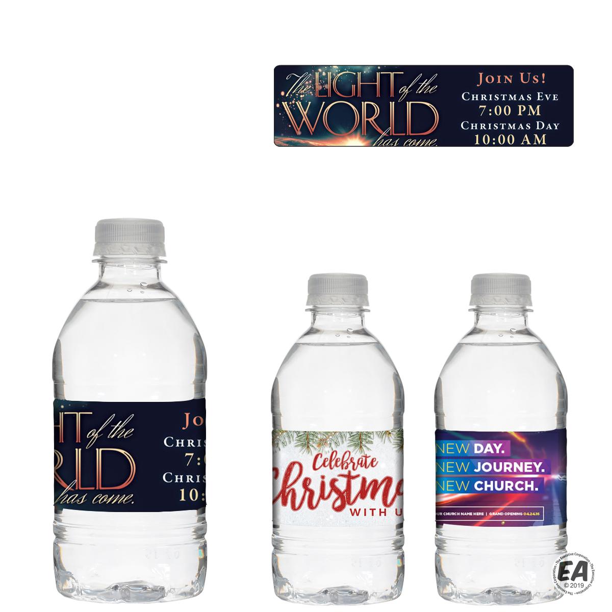 Customized 12 oz Marketing Label Bottled Water (FL) | Custom Bottled ...