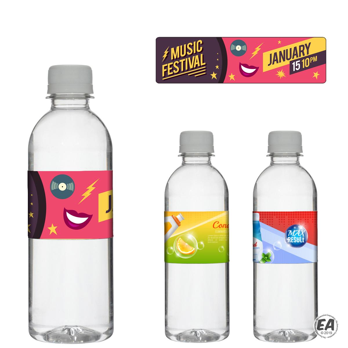 Custom 12 oz Advertising Label Bottled Water (ID) | Customized Bottled ...