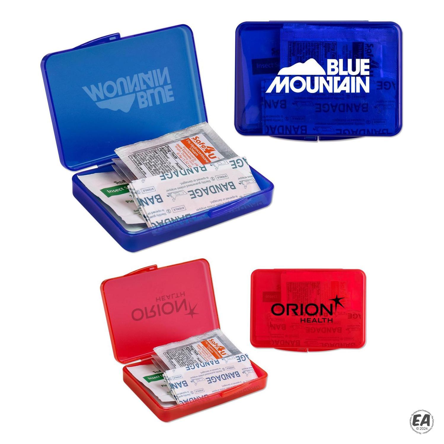 Promotional First Aid in Plastic Container | Branded First Aid Kits ...