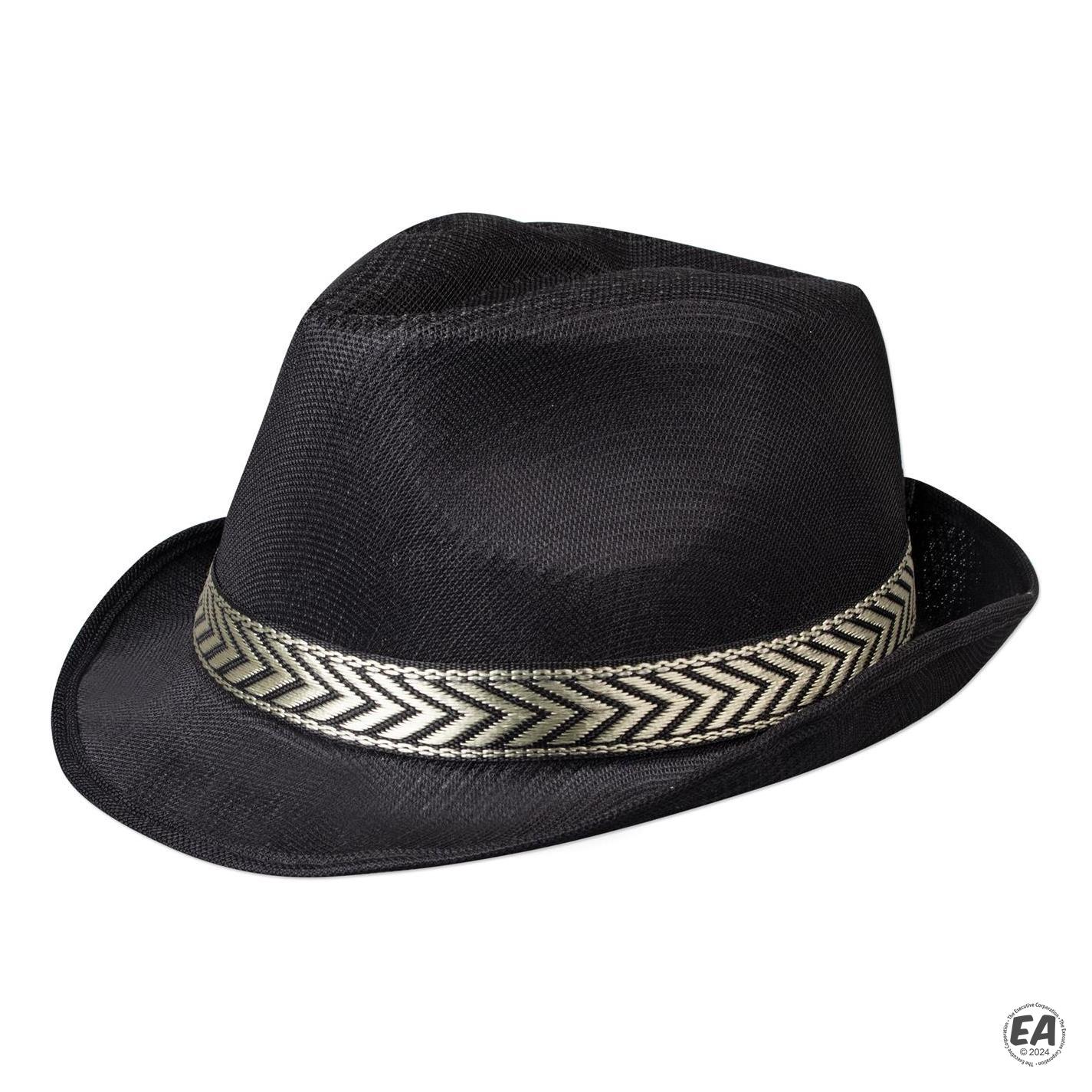 Customized Black Mesh Fedora | Promotional Hats | Custom Black Mesh ...