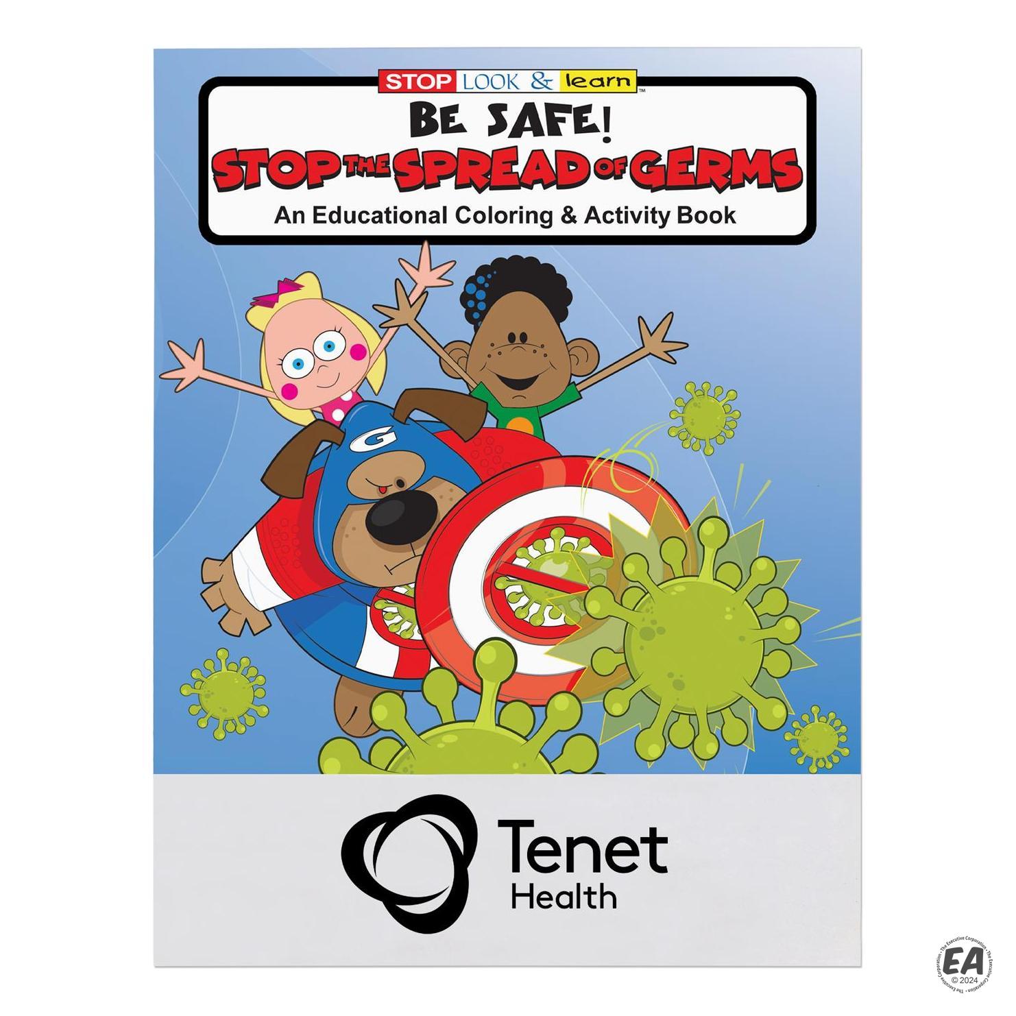 Customized Stop the Spread of Germs Coloring Book | Promotional ...