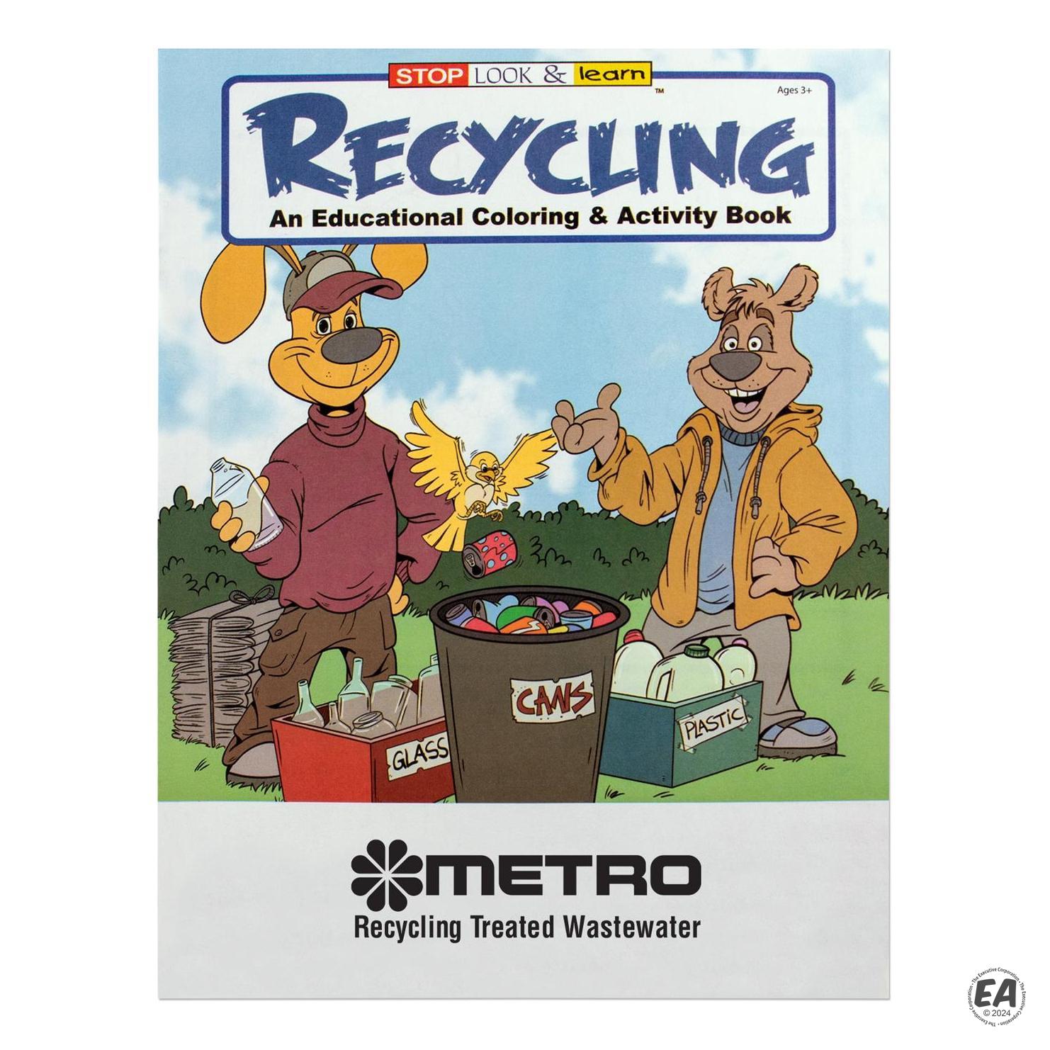 Custom Recycling Coloring Book | Promotional Coloring Books ...