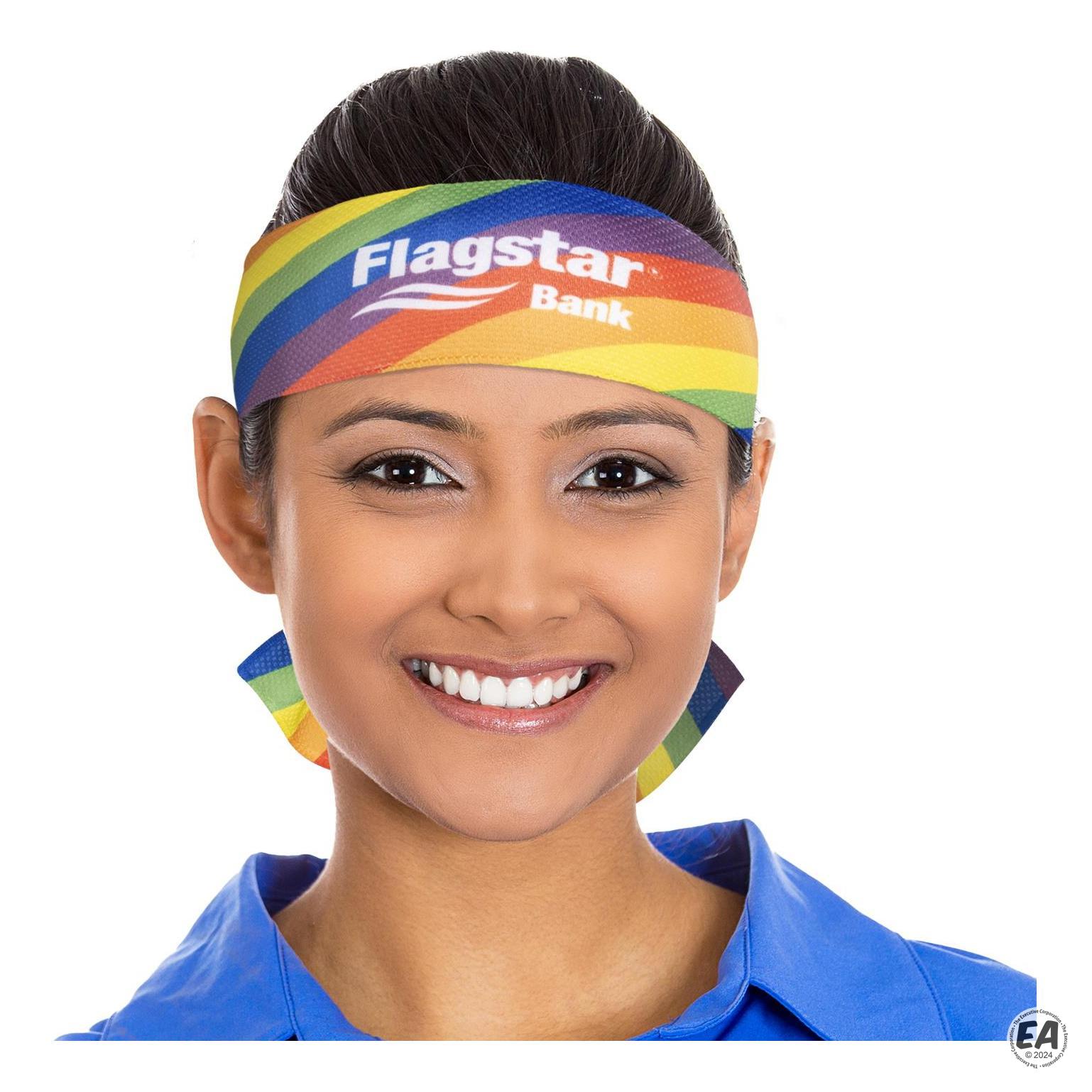 Customized Full Color Pride Tie Headband | Branded Headbands ...