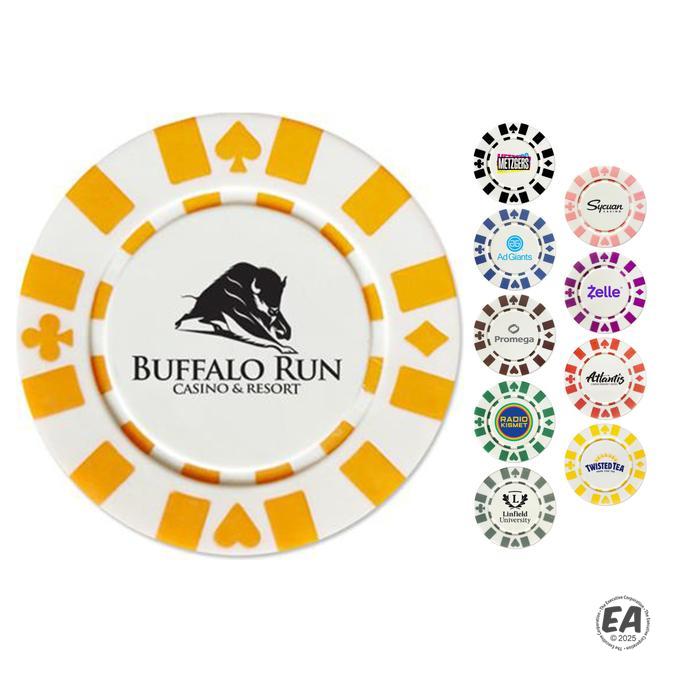 Customized Ceramic Poker Chip | Promotional Bag Clips | Custom Ceramic ...