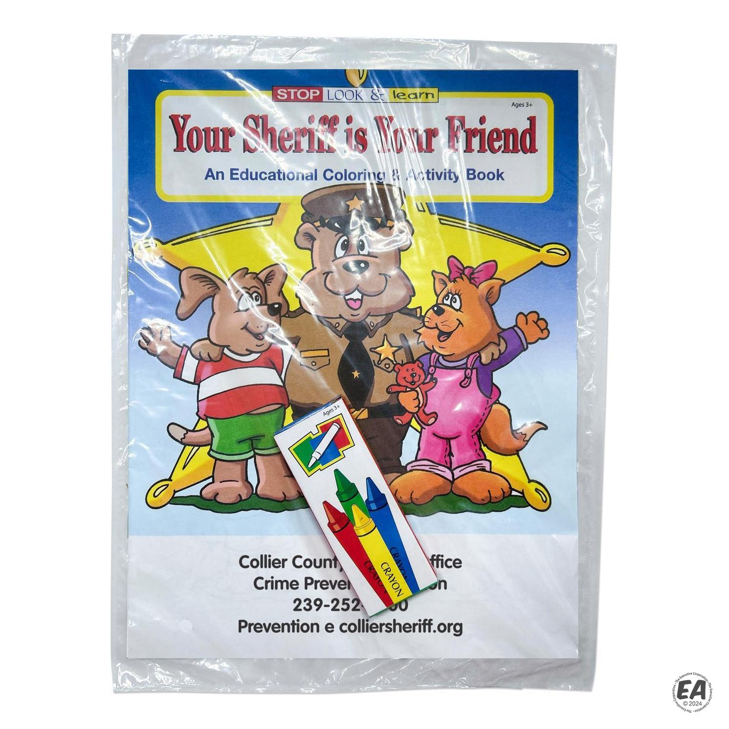 Custom Your Sheriff Is Your FriendColoring Book with Crayons Fun Pack ...