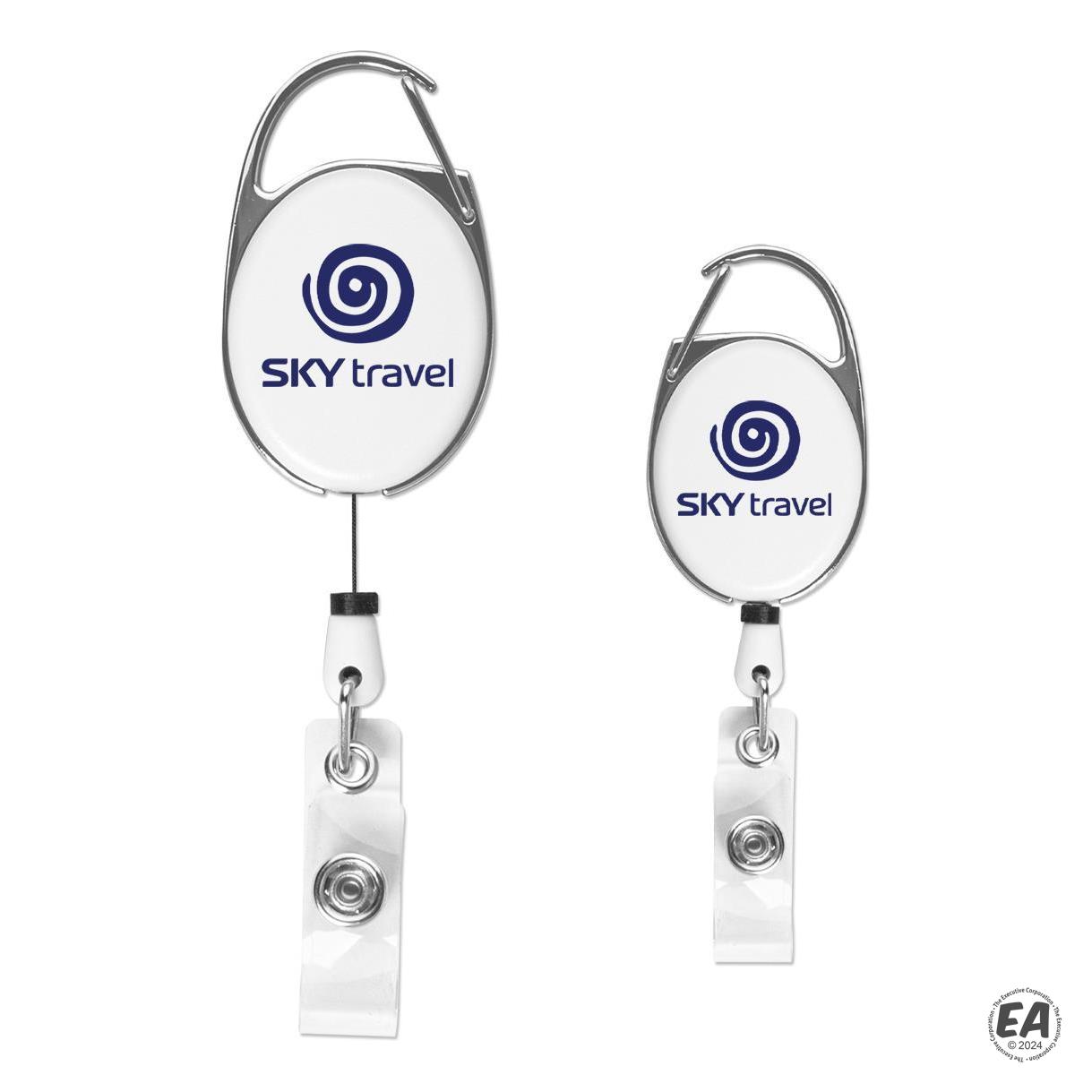 Customized Carabiner Clip Badge Reel Retractor | Custom Name Badge ...