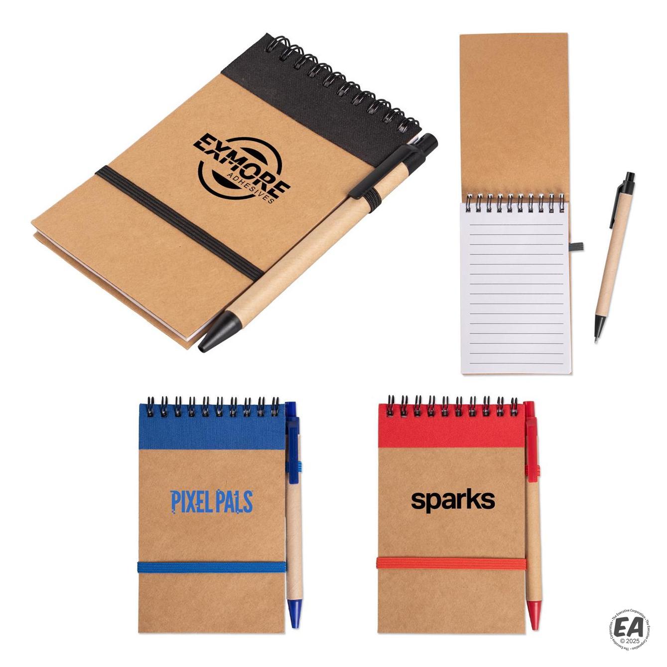 Promotional Kraft Jotter with Pen | Customized Jotter Pads | Branded ...