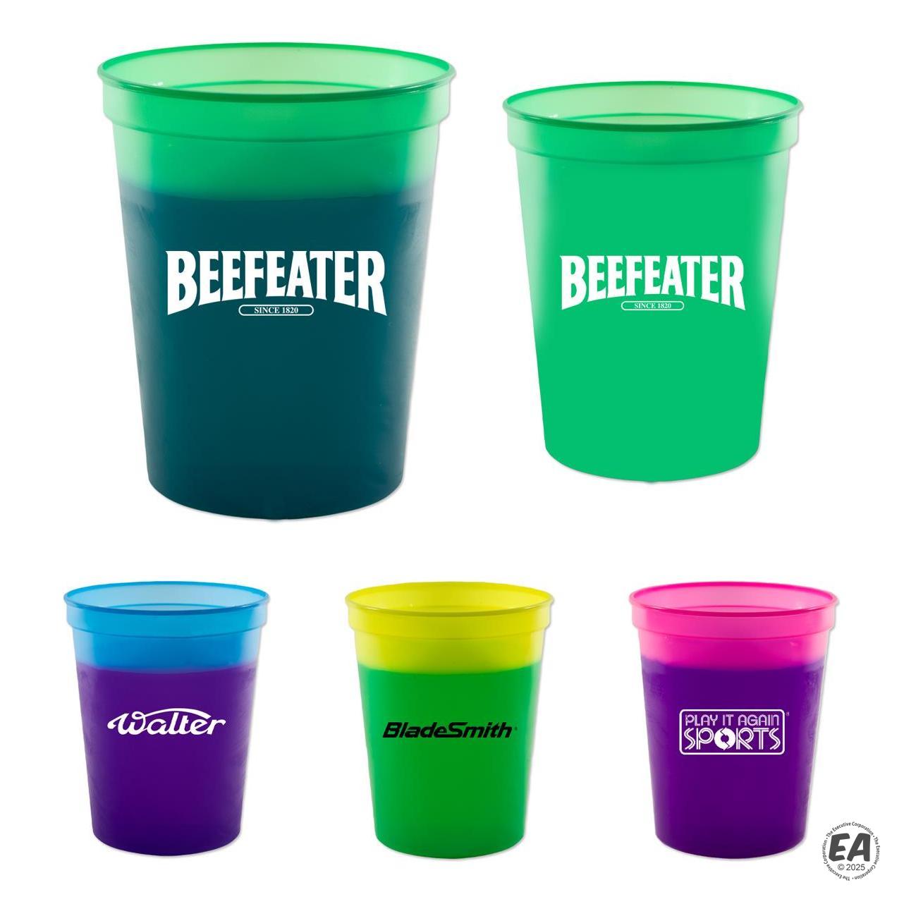 Custom 16 oz. Color Changing Stadium Cup | Promotional Plastic Cups ...