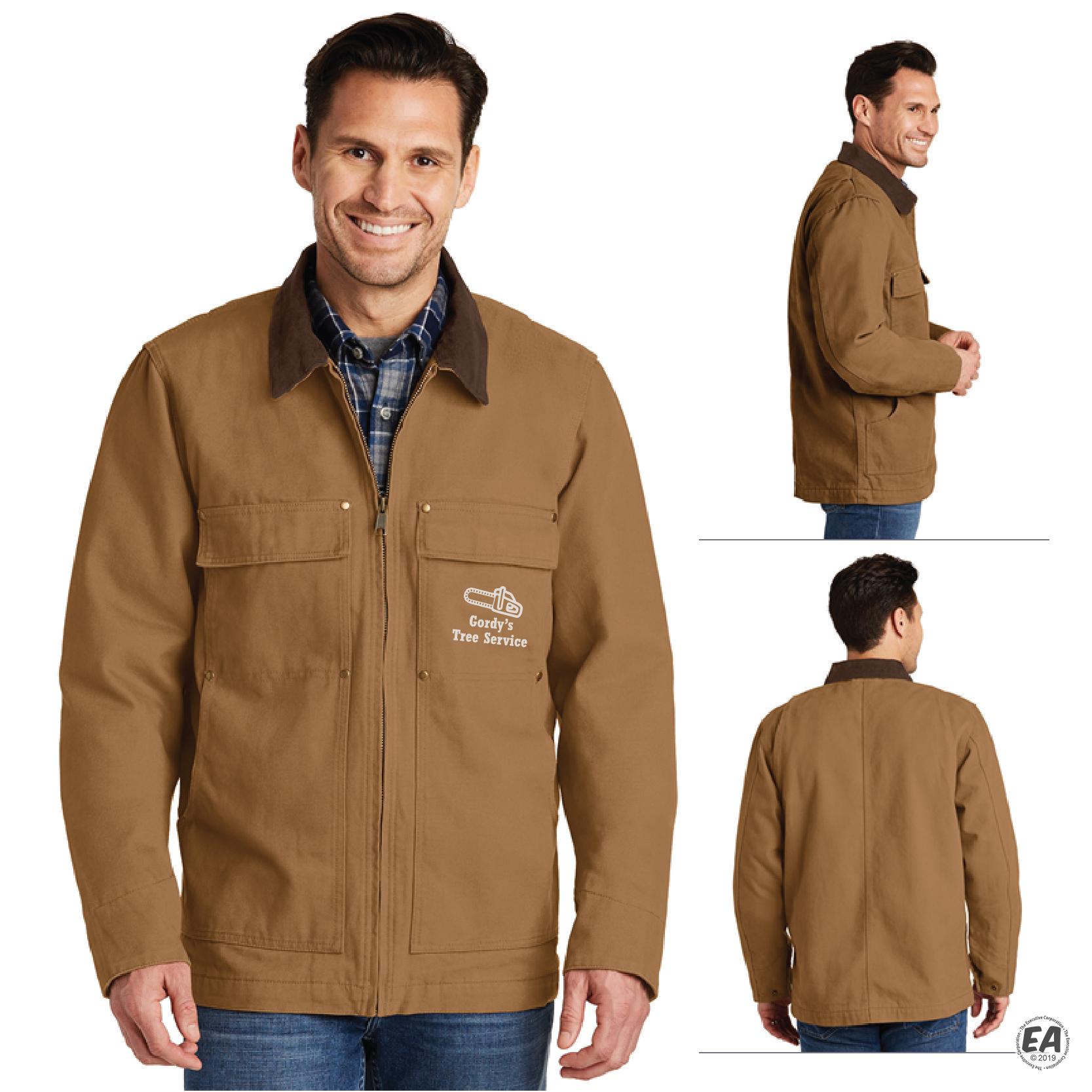 Customized CornerStone CSJ50 Washed Duck Cloth Chore Coat | Branded ...