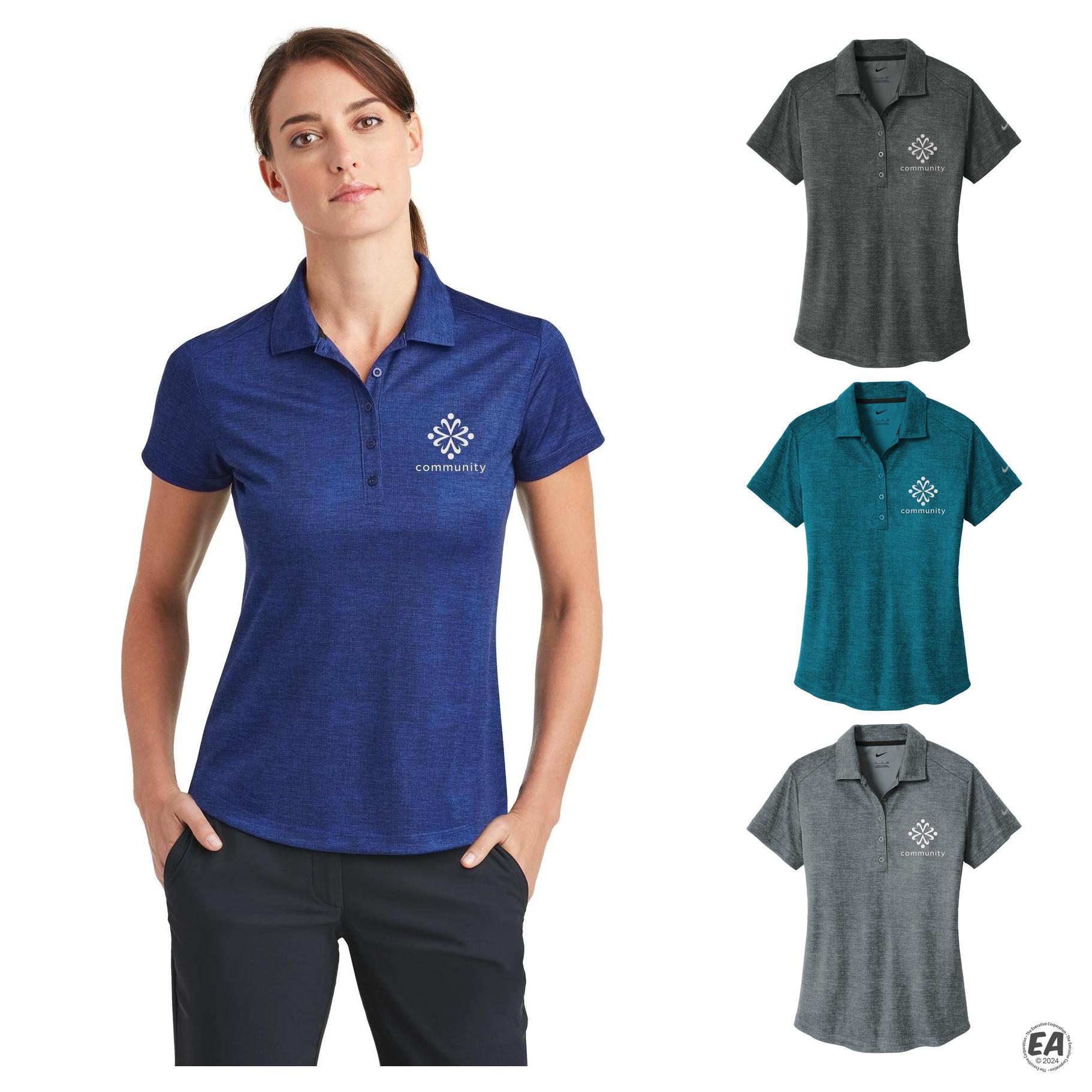 Branded Nike 838961 Ladies Dri-FIT Crosshatch Polo | Customized Ladies ...