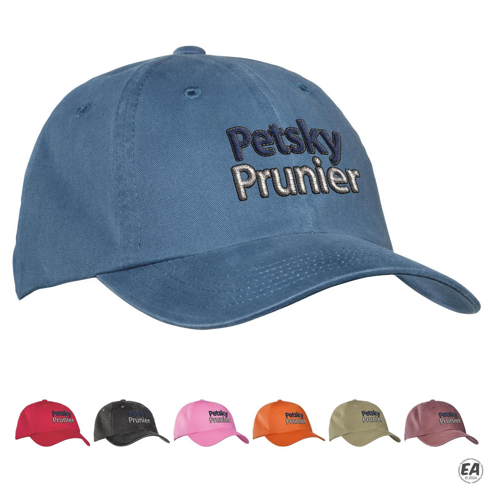 Customized Port Authority PWU Garment-Washed Cap | Promotional Caps ...