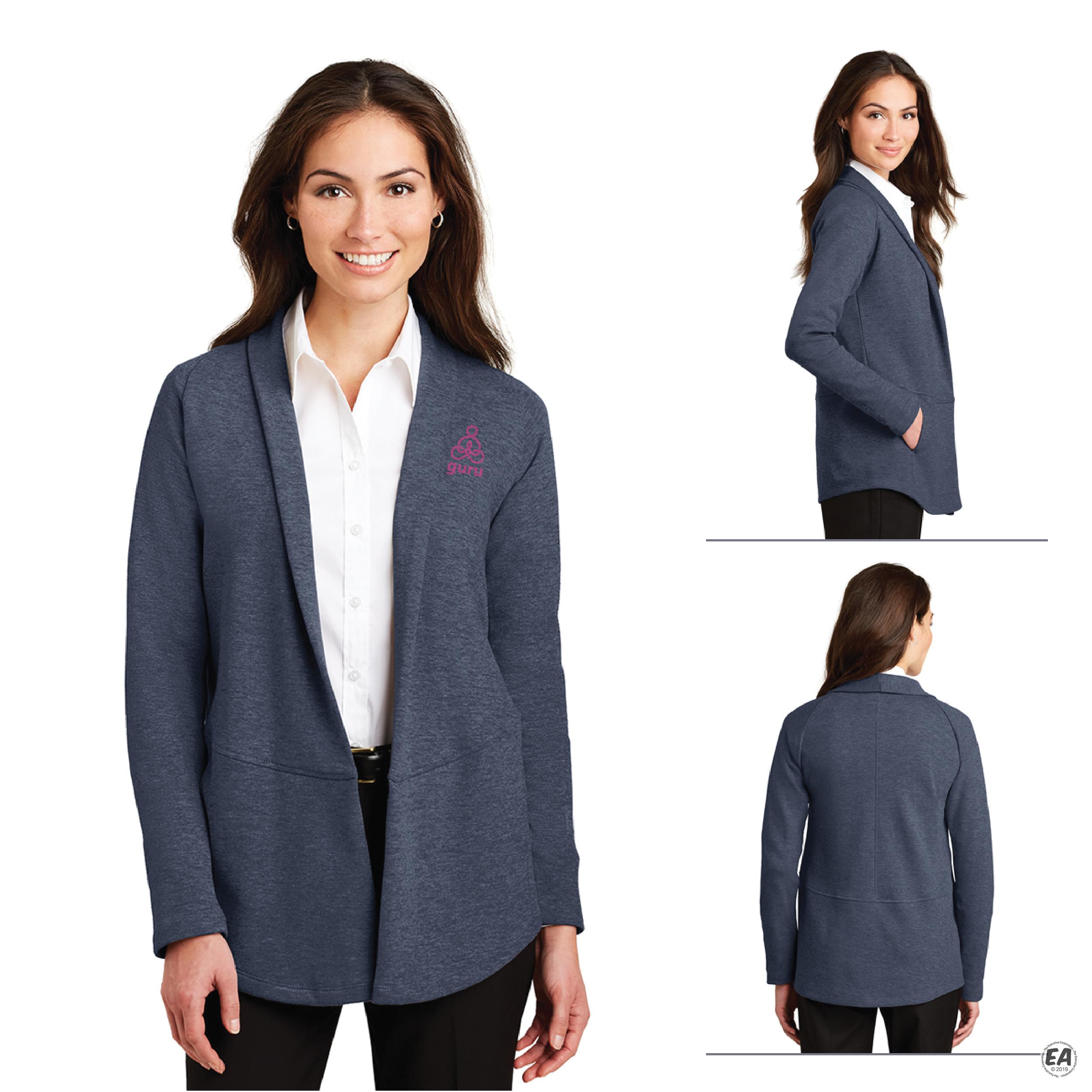 Branded Port Authority L807 Ladies Interlock Cardigan | Customized ...