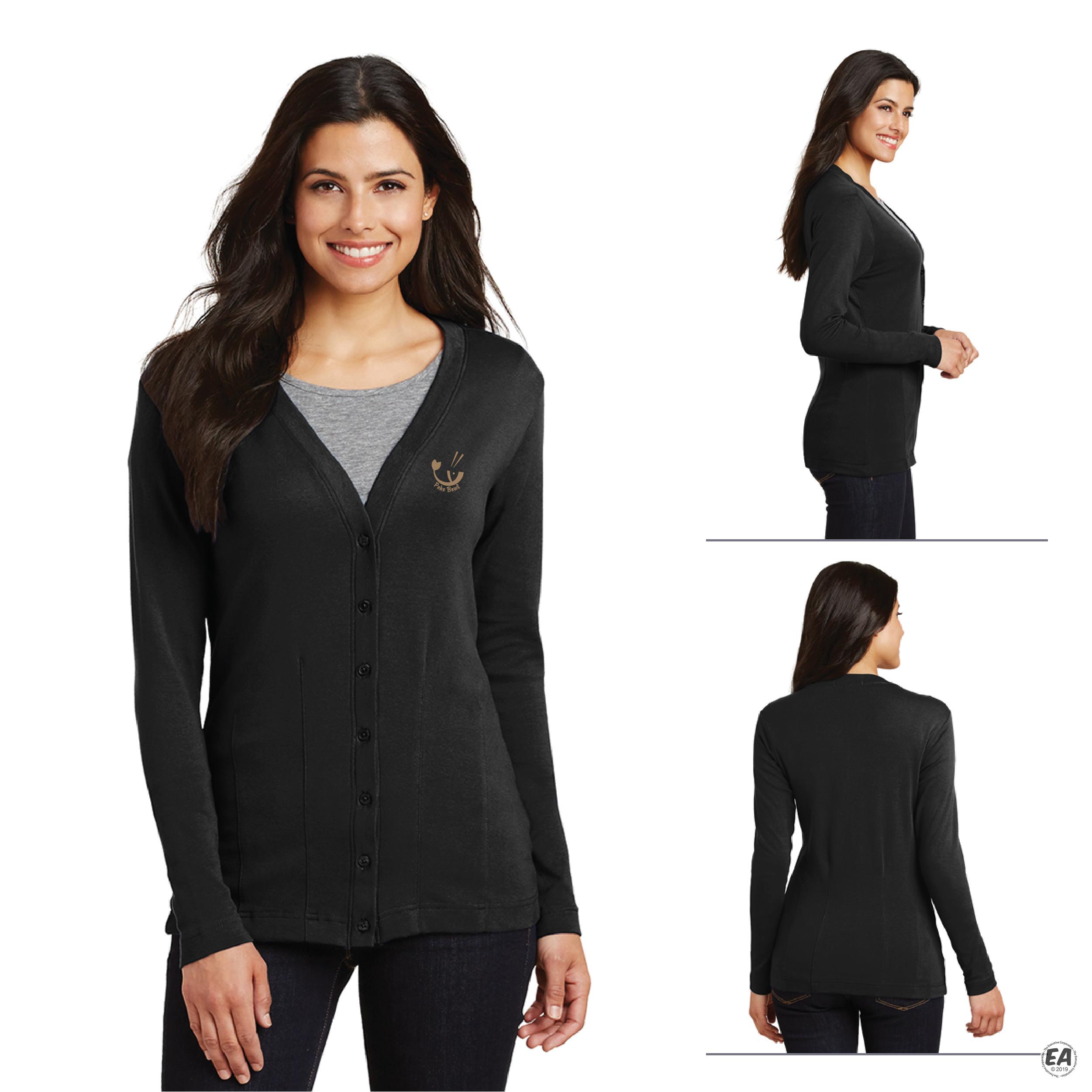 Customized Port Authority L515 Ladies Modern Stretch Cotton Cardigan ...