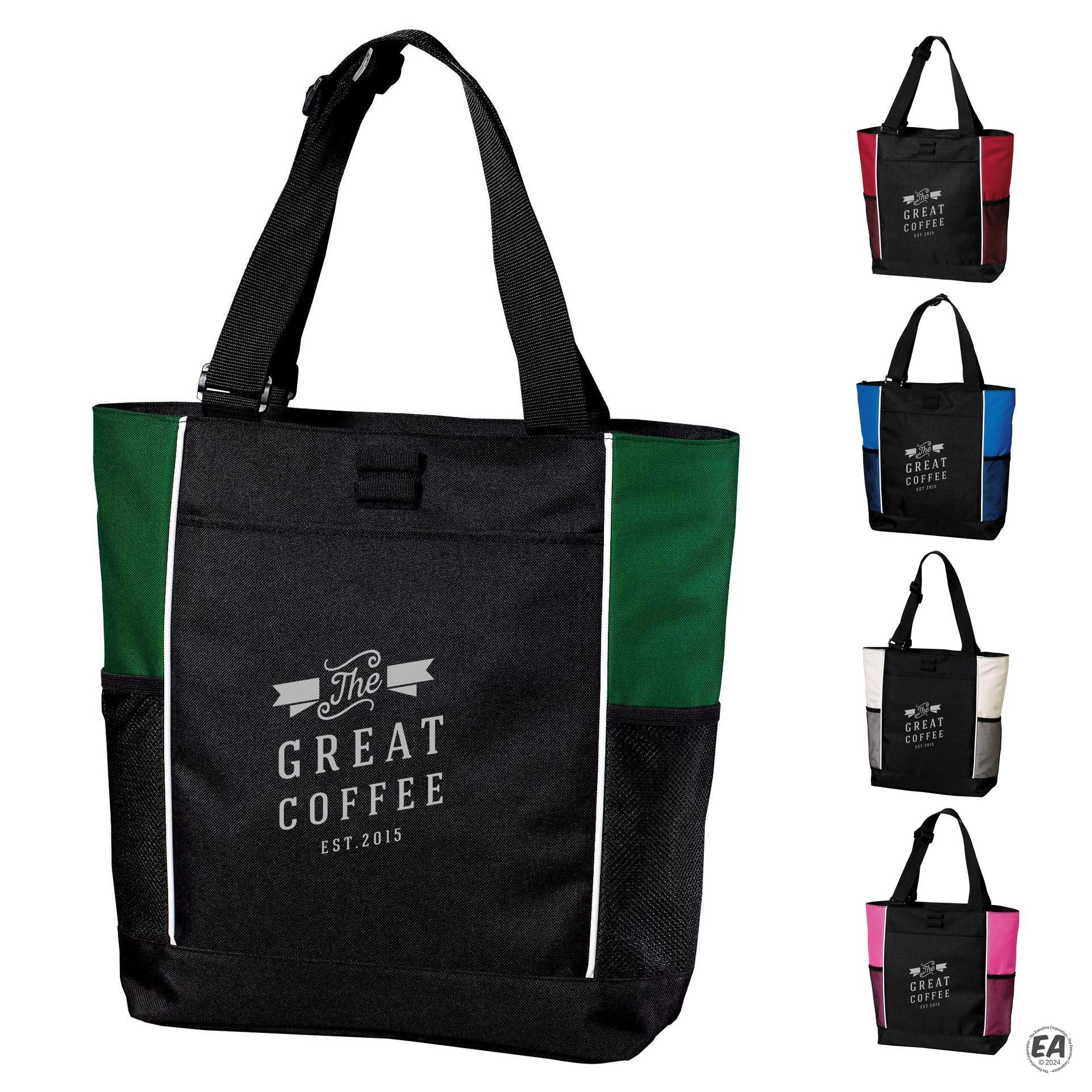 Promotional Port Authority B5160 Panel Tote Bag | Customized Polyester ...