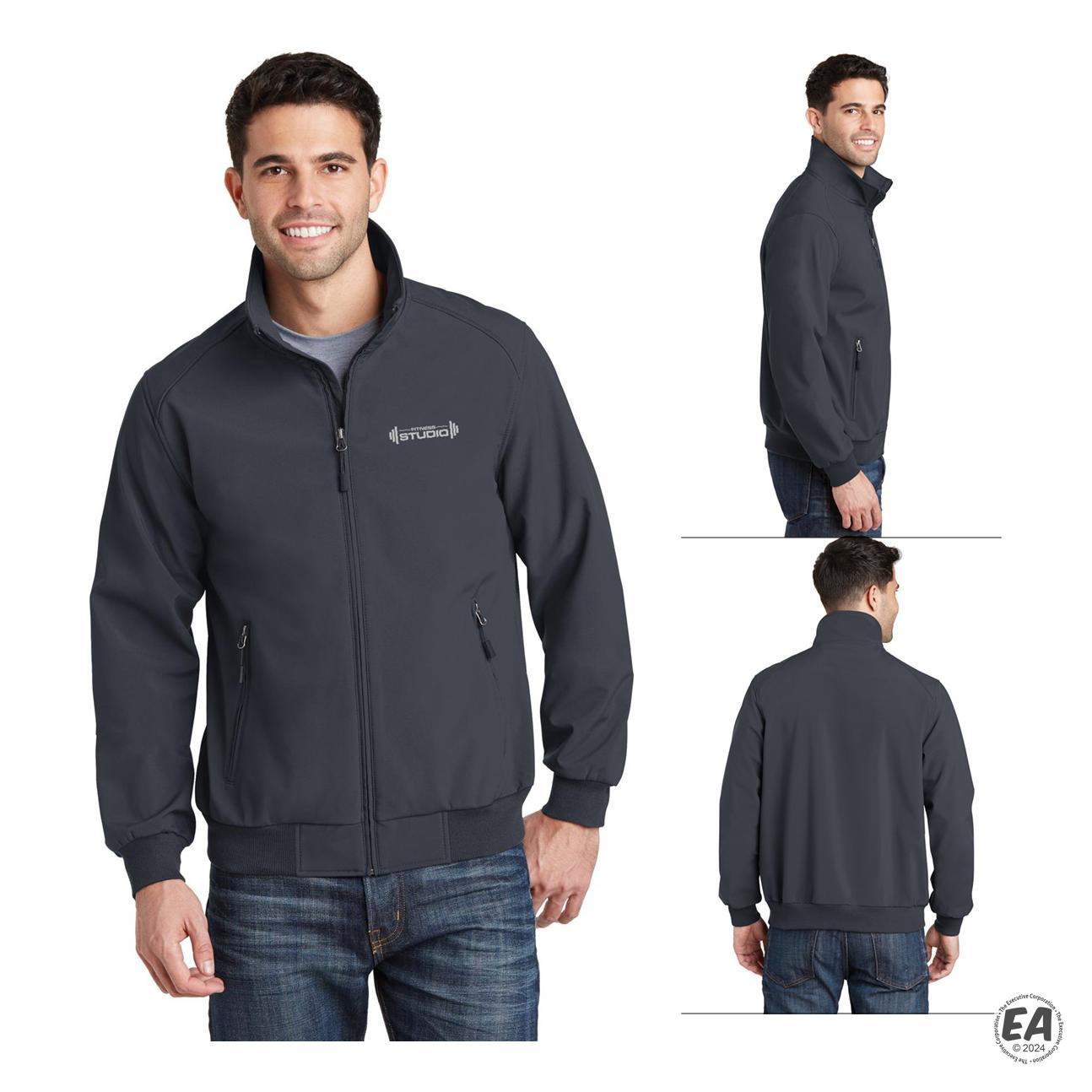 Branded Port Authority J337 Soft Shell Bomber Jacket | Customized Rain ...