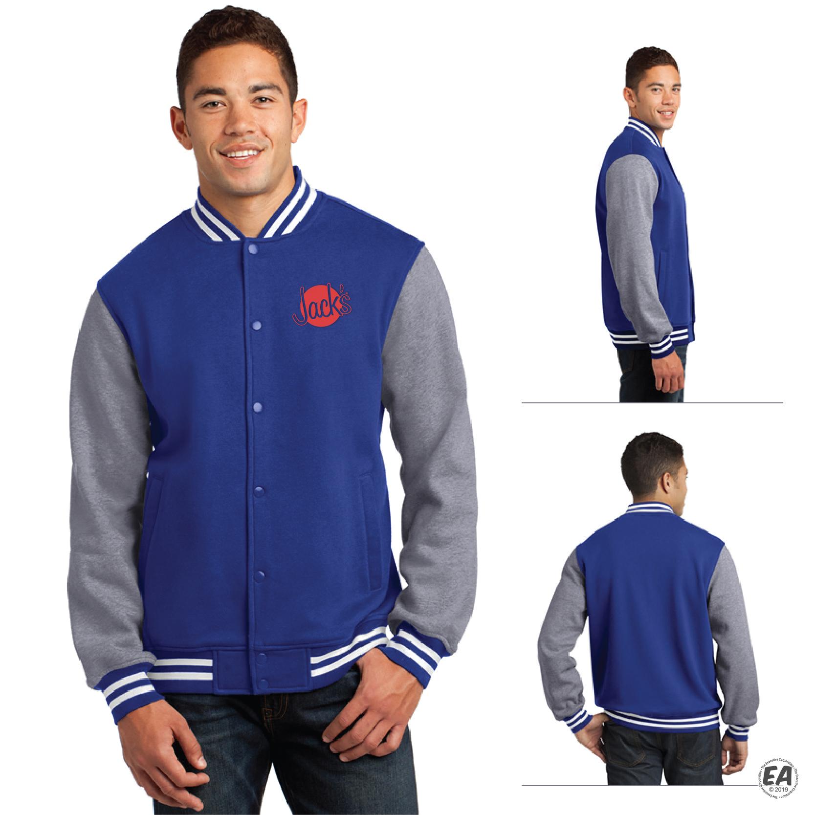 Promotional Sport-Tek ST270 Fleece Letterman Jacket | Custom Jackets ...