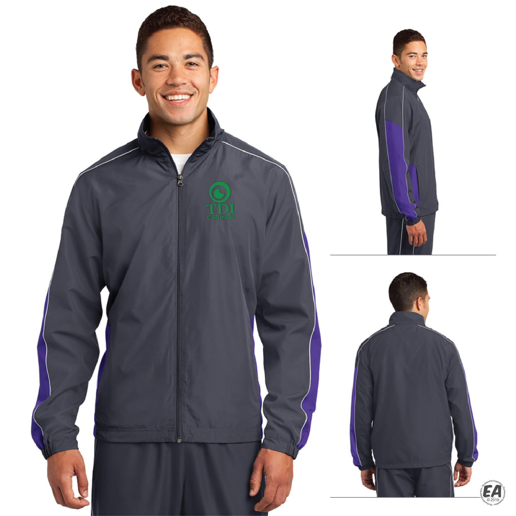 Promotional Sport-Tek JST61 Piped Colorblock Wind Jacket | Customized ...