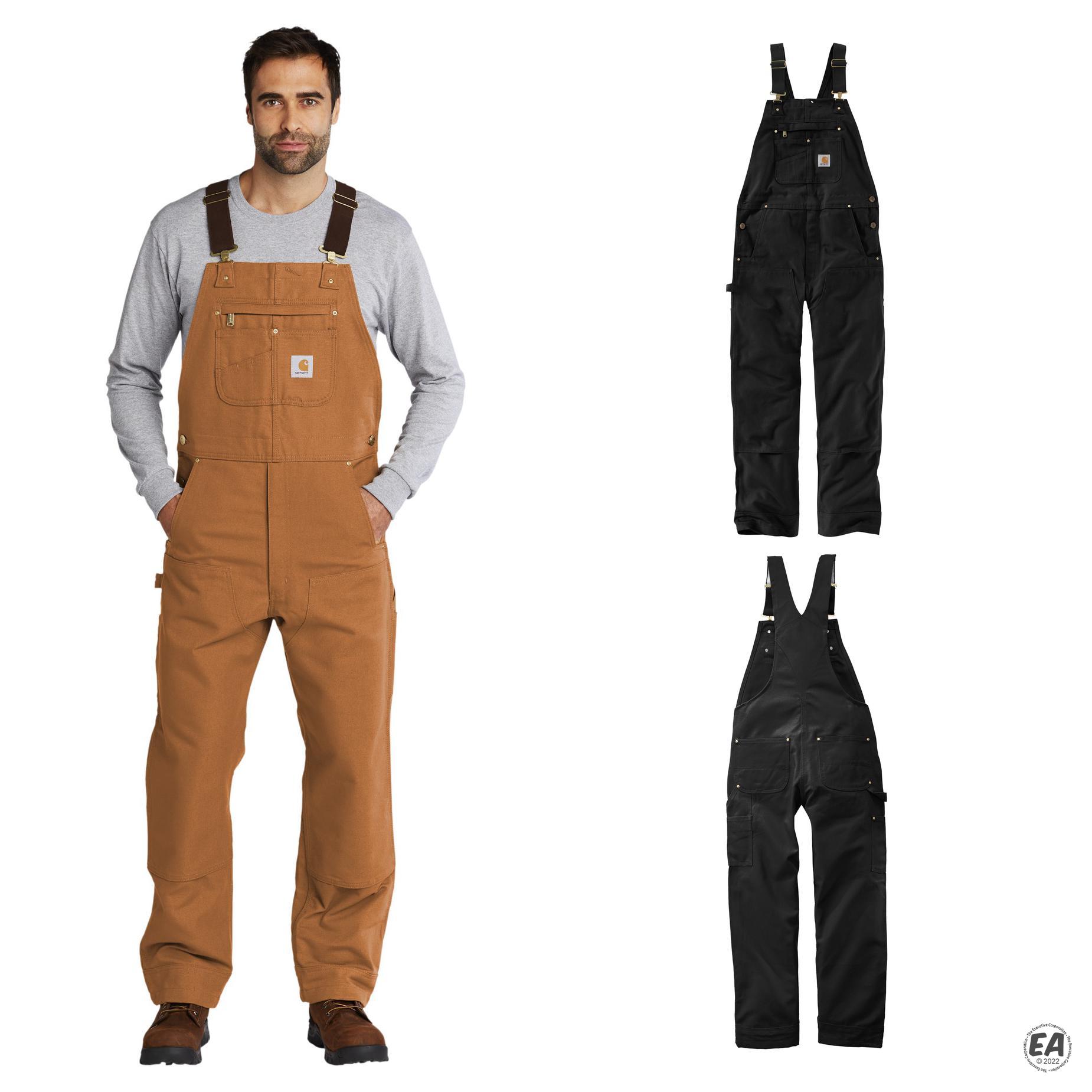 Customized Carhartt CT102776 Duck Unlined Bib Overalls | Branded Work ...