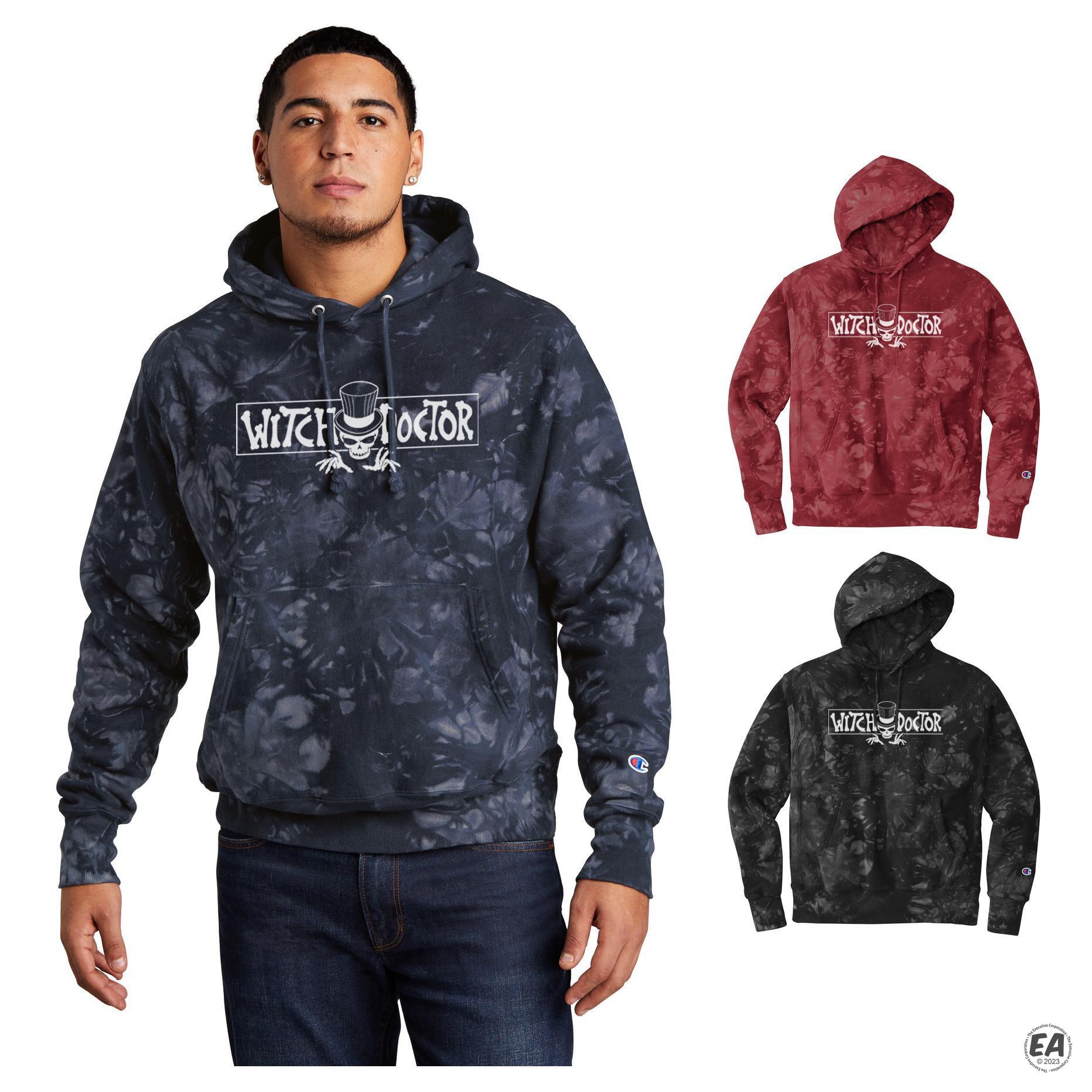 Promotional Champion TDS101 Reverse Weave Scrunch-Dye Tie-Dye Hooded ...