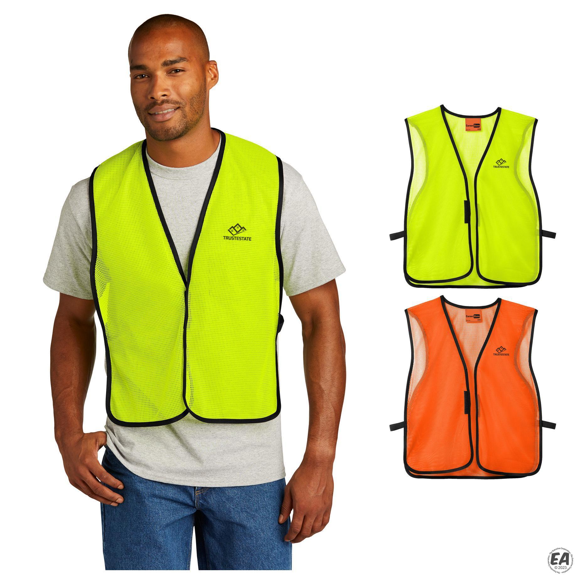 Customized CornerStone CSV01 Enhanced Visibility Mesh Vest ...