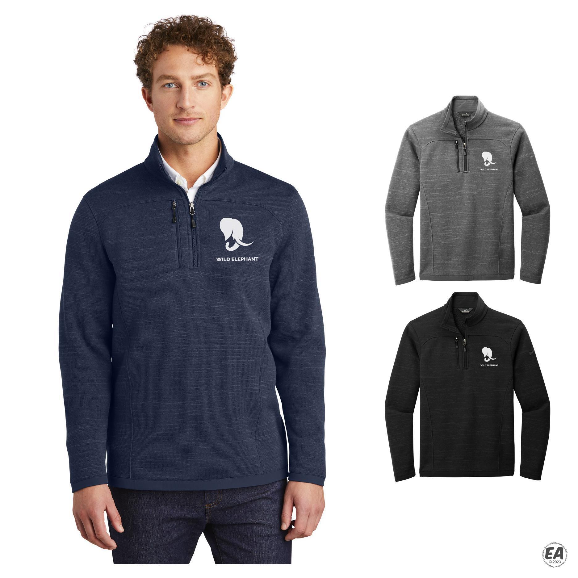 Customized Eddie Bauer EB254 Sweater Fleece 1/4-Zip | Promotional ...