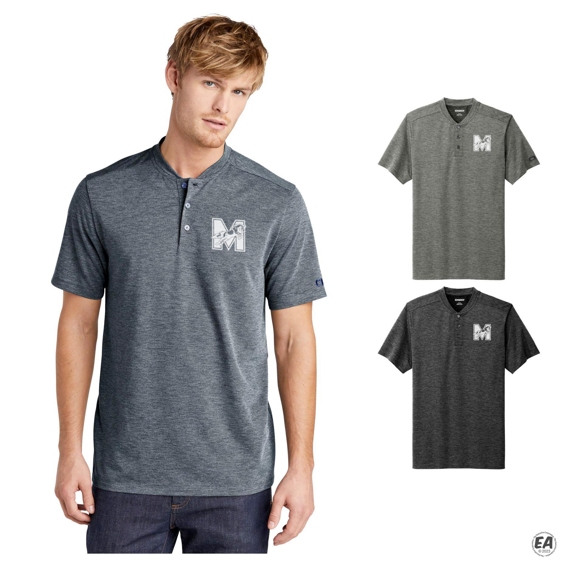 Customized OGIO OG148 Evolution Henley | Promotional T-Shirts | Custom ...
