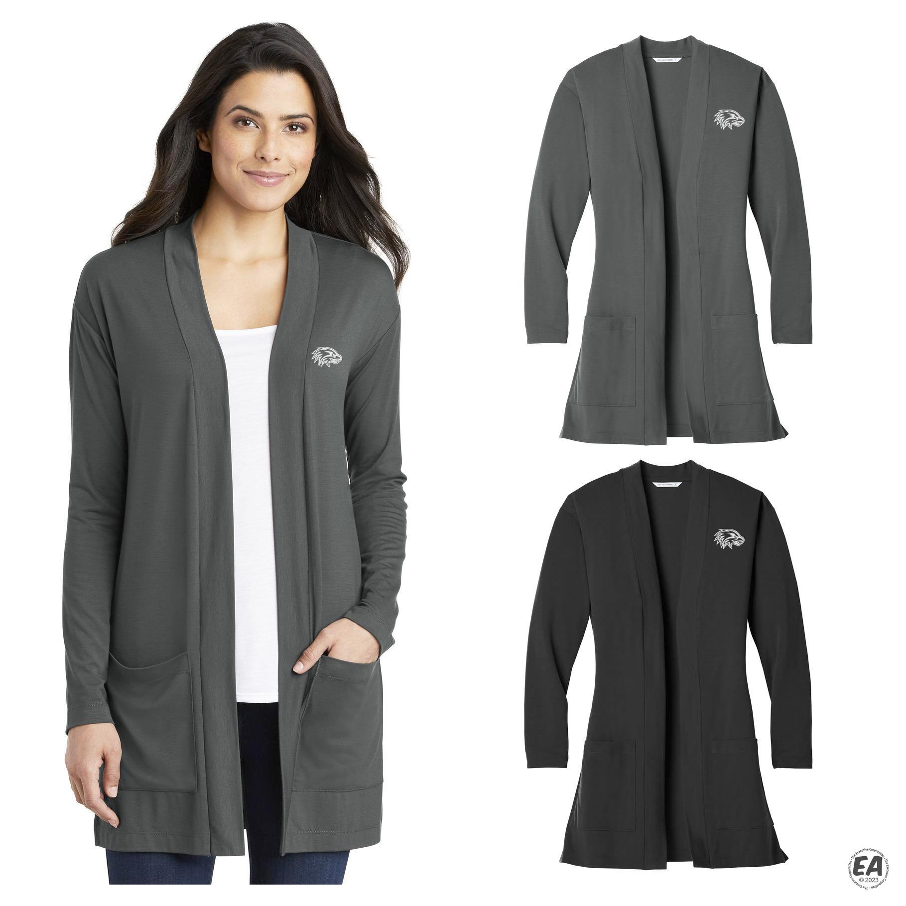 Promotional Port Authority LK5434 Ladies Concept Long Pocket Cardigan ...