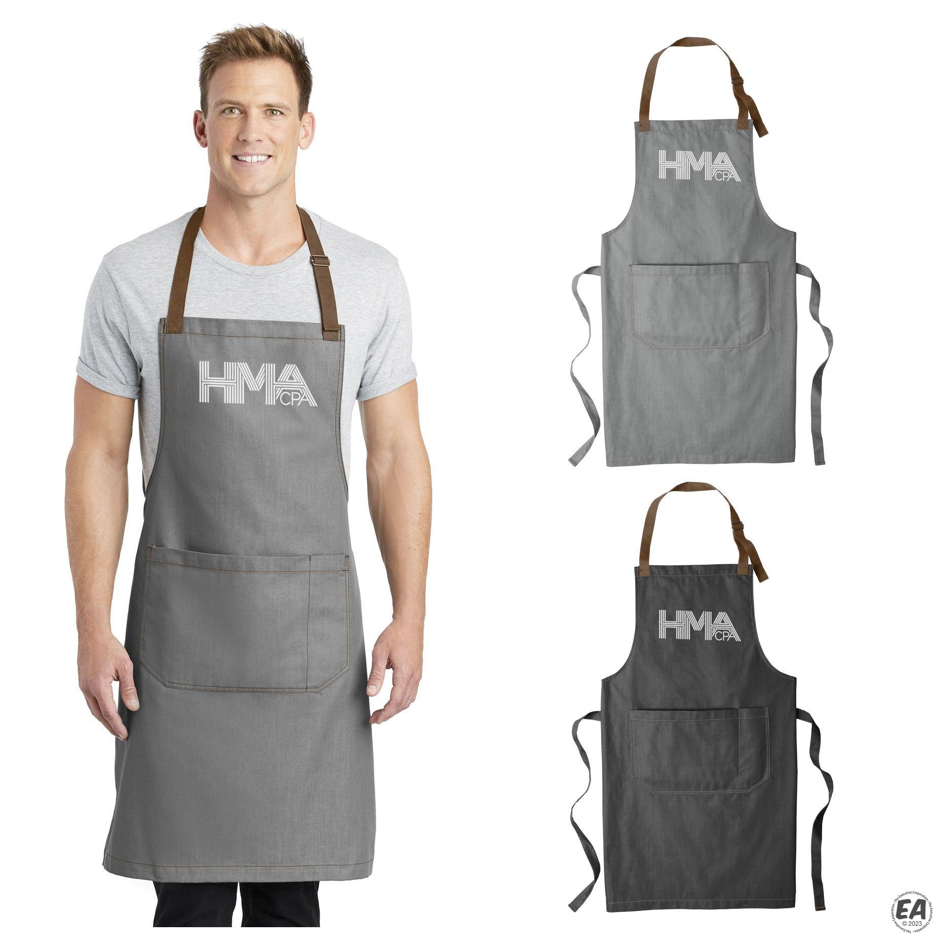 Promotional Port Authority A800 Market Full-Length Bib Apron ...