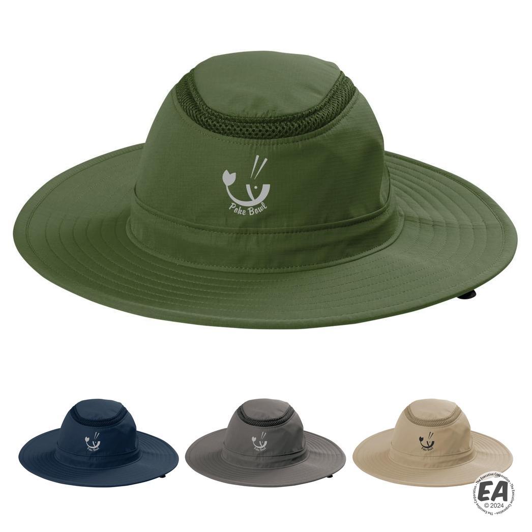 Custom Port Authority C947 Outdoor Ventilated Wide Brim Hat ...