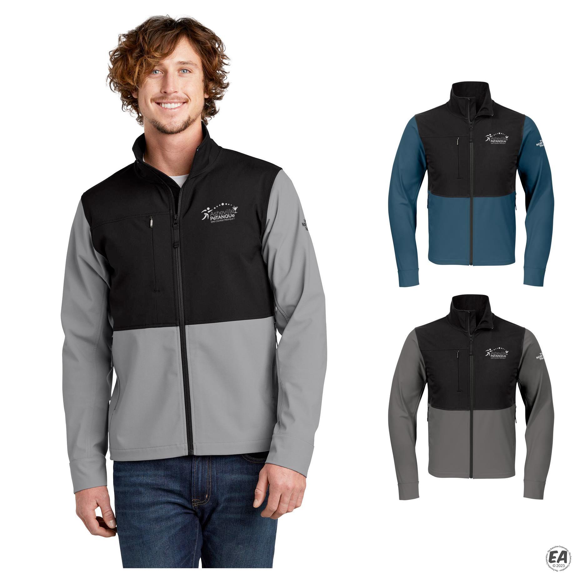 Customized The North Face NF0A552Z Castle Rock Soft Shell Jacket ...