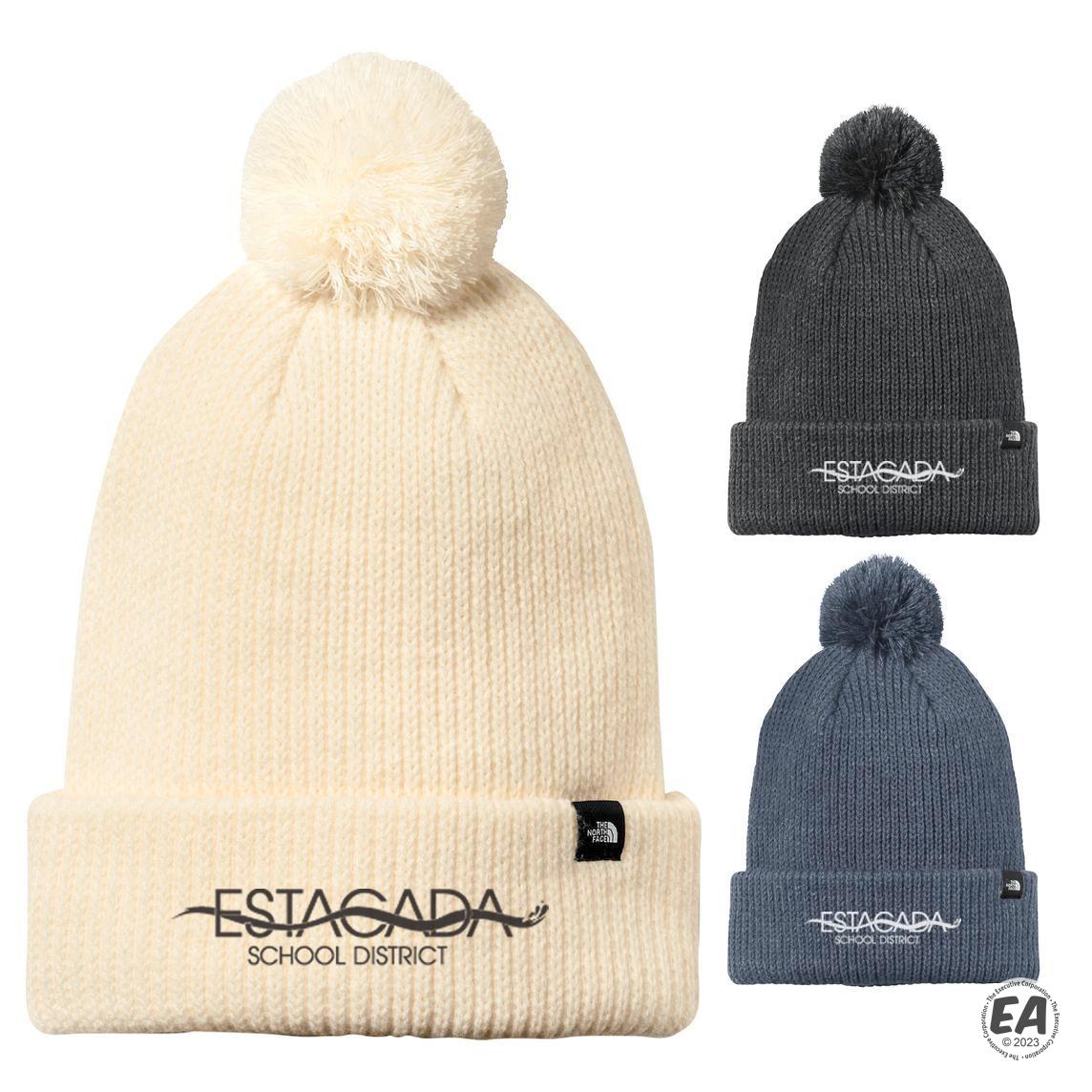 Customized The North Face NF0A7RGI Pom Beanie | Promotional Beanies ...