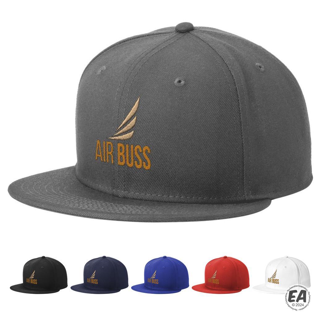 Customized New Era NE4020 Standard Fit Flat Bill Snapback Cap ...