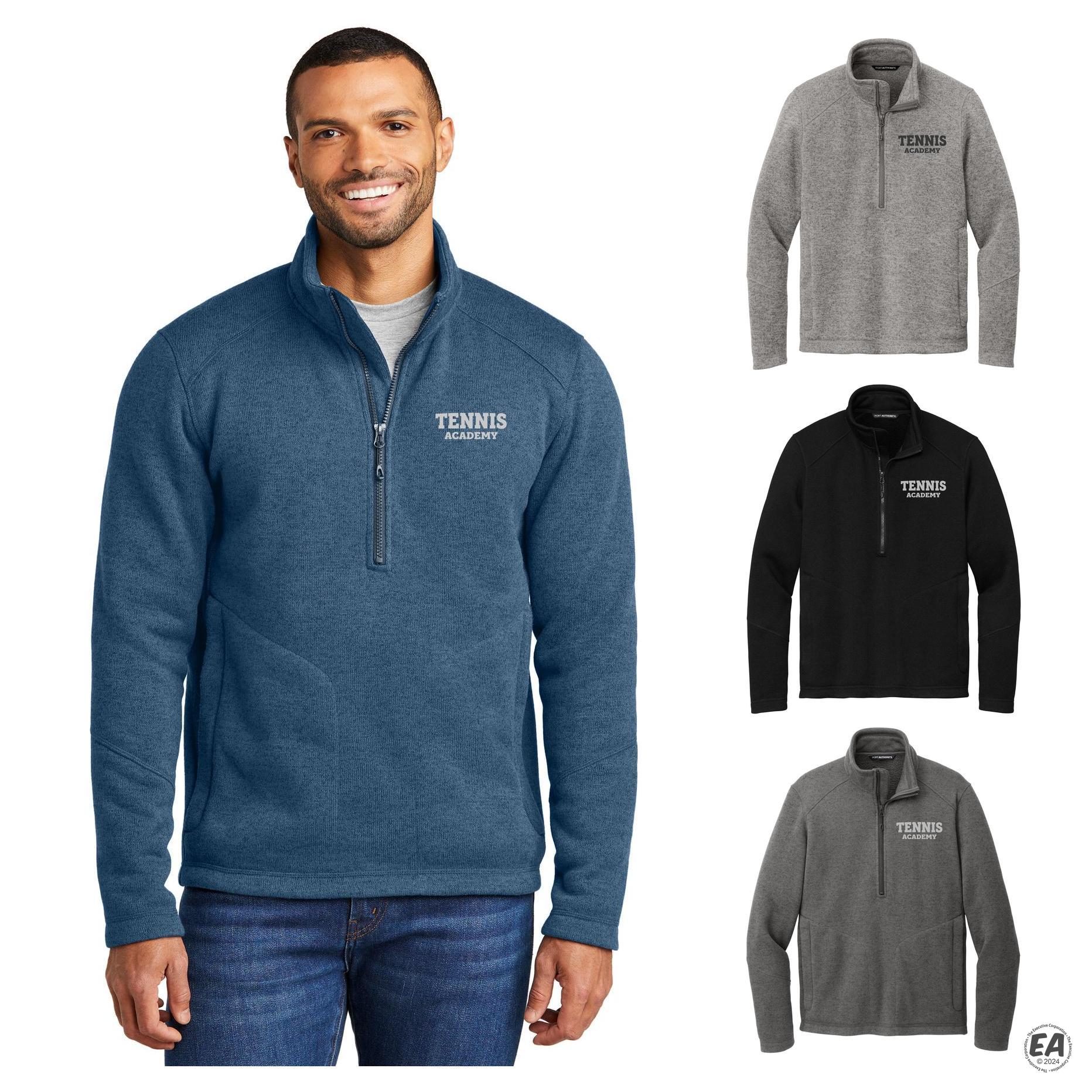 Branded Port Authority F426 Arc Sweater Fleece 1/4-Zip | Promotional ...
