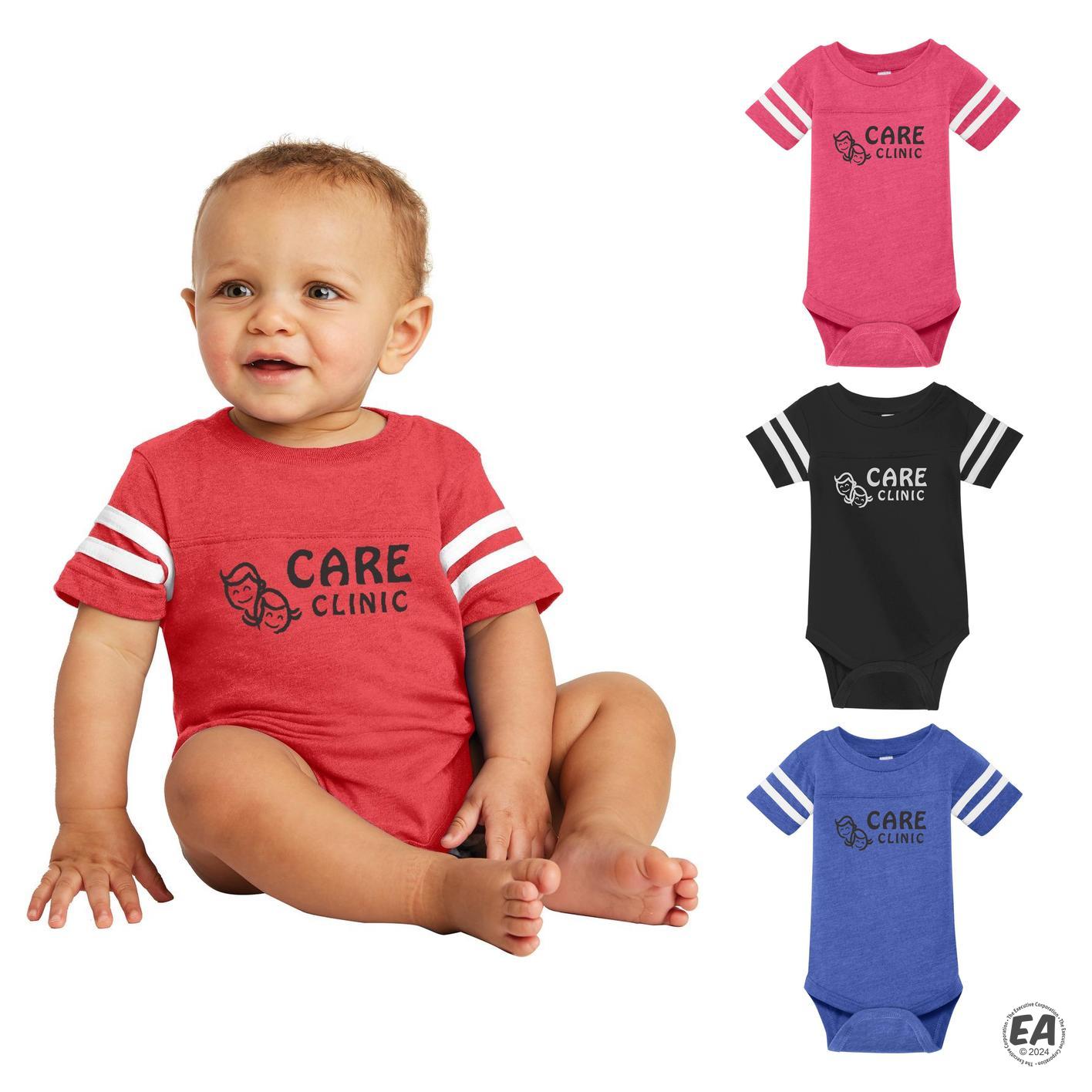 Customized Rabbit Skins RS4437 Infant Football Fine Jersey Bodysuit ...