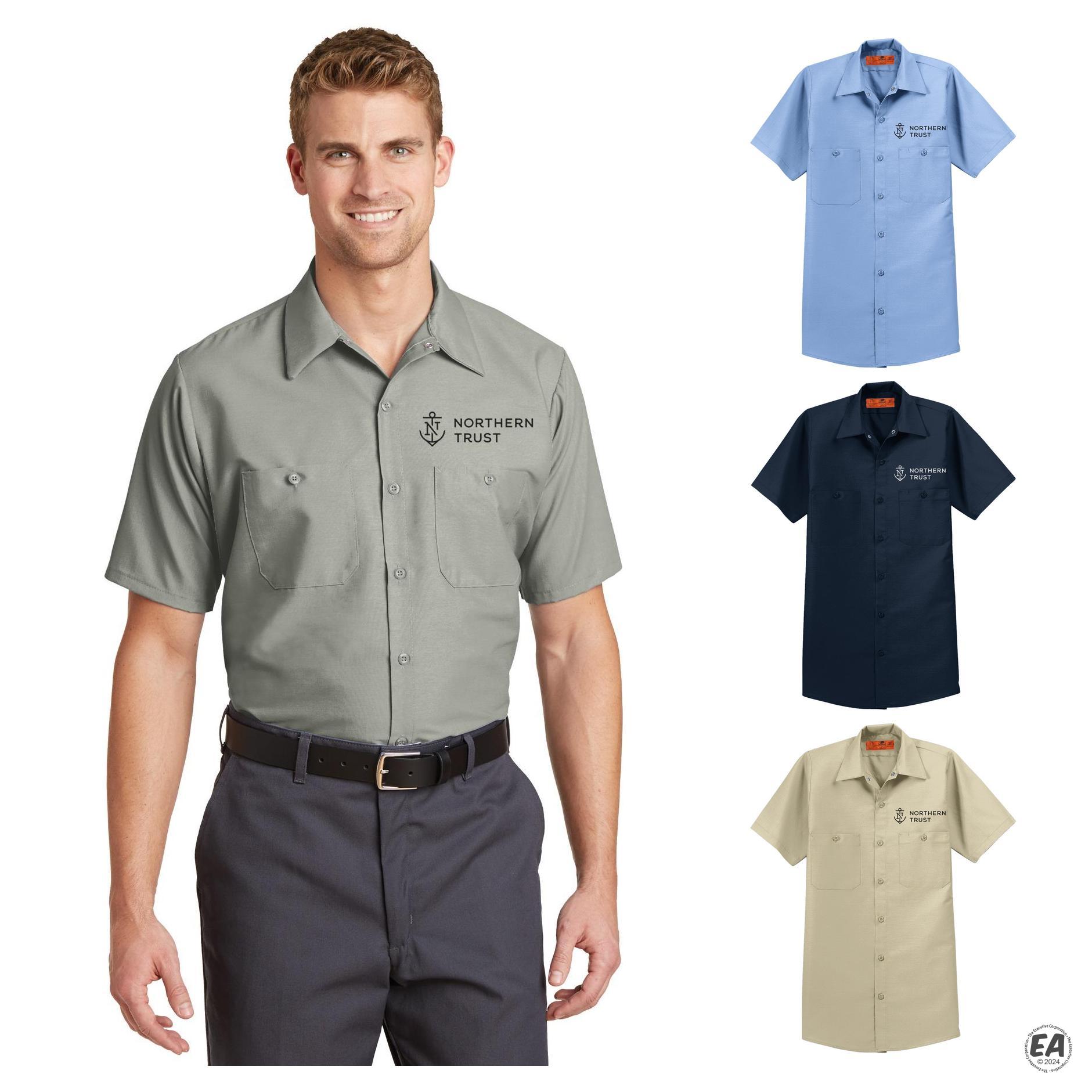 Promotional Red Kap SP24 Short Sleeve Industrial Work Shirt ...