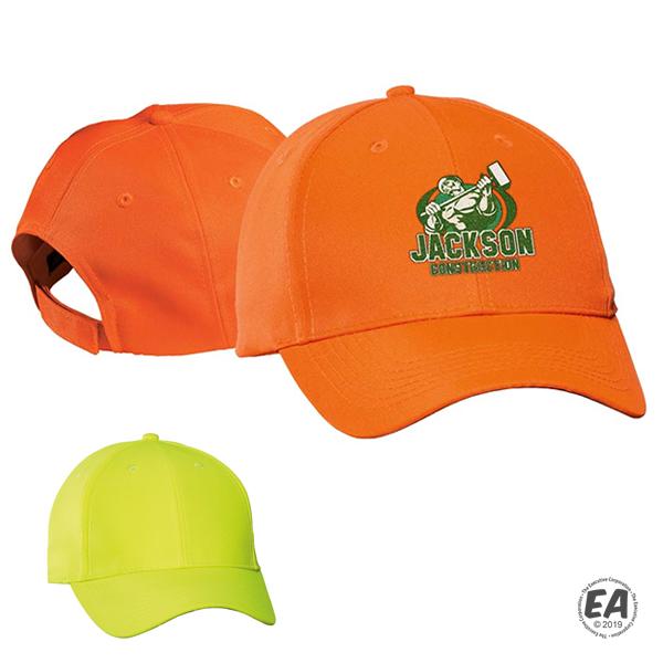 Customized Port Authority C806 Solid Enhanced Visibility Cap | Promotional Caps | Branded Port ...
