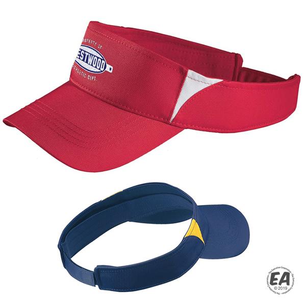 Branded Sport Tek STC13 Dry Zone Colorblock Visor | Custom Visors ...
